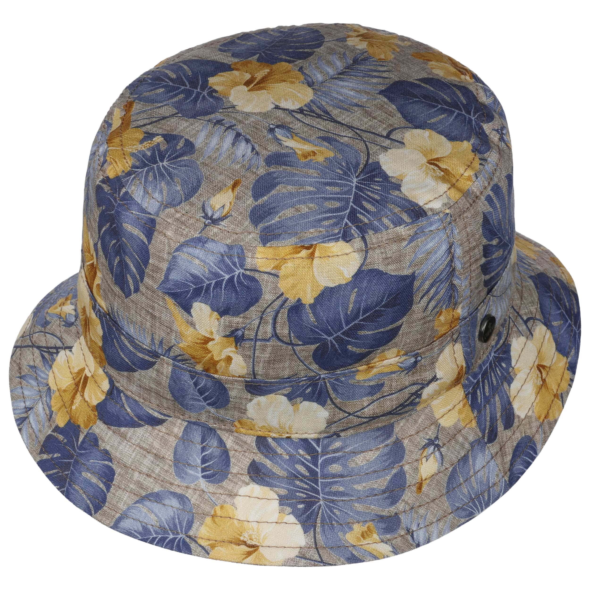 Printed Leaves Bucket Linen Hat by Lierys --> Shop Hats, Beanies & Caps ...