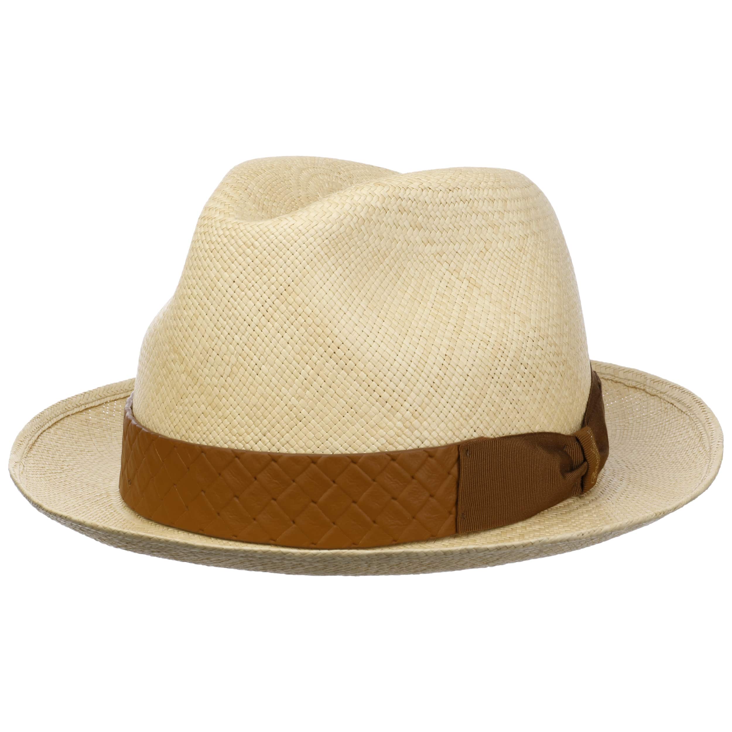 Quito Panama Hat with Leather Band by Borsalino --> Shop Hats, Beanies ...
