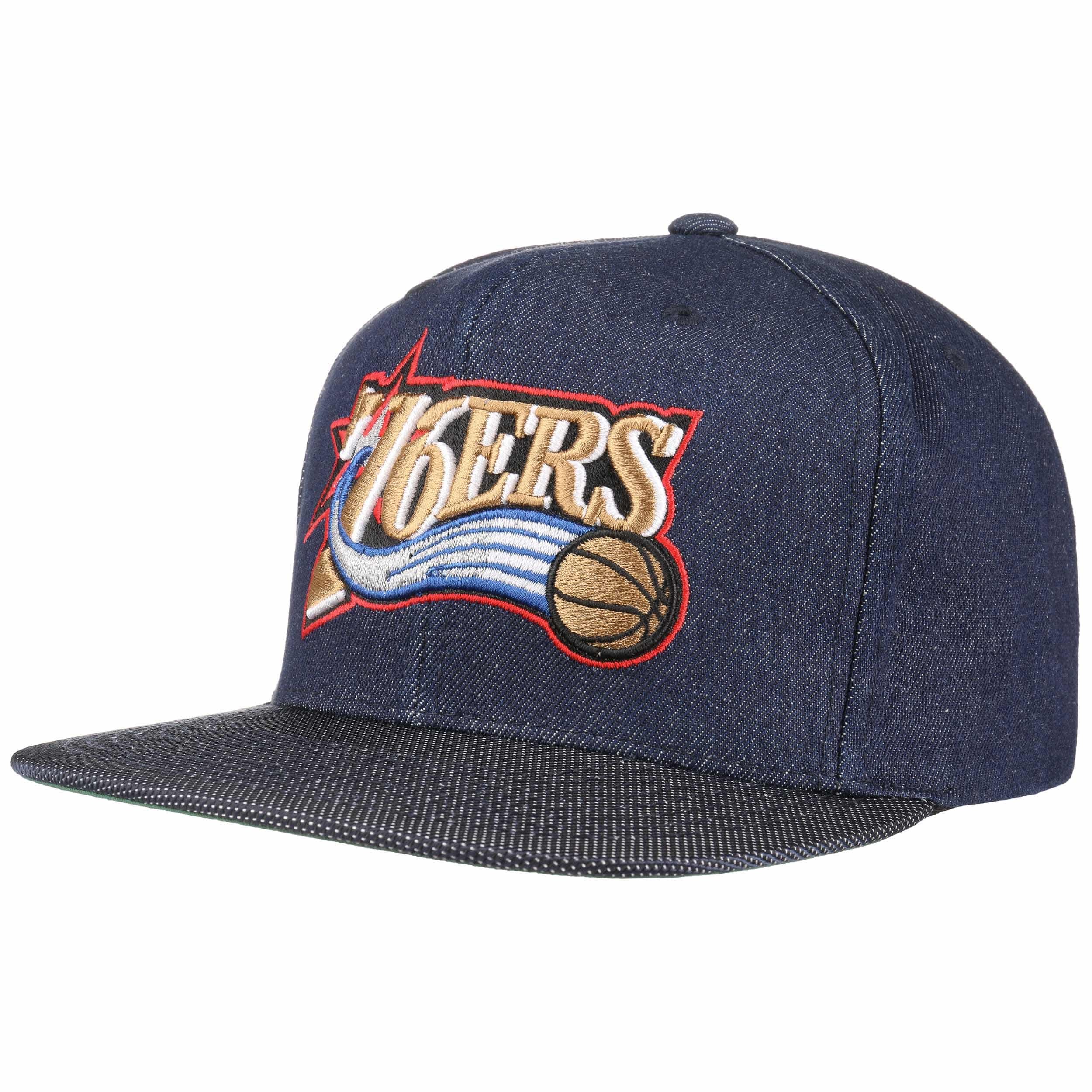 Raw Denim 76ers Cap by Mitchell & Ness - 35,95