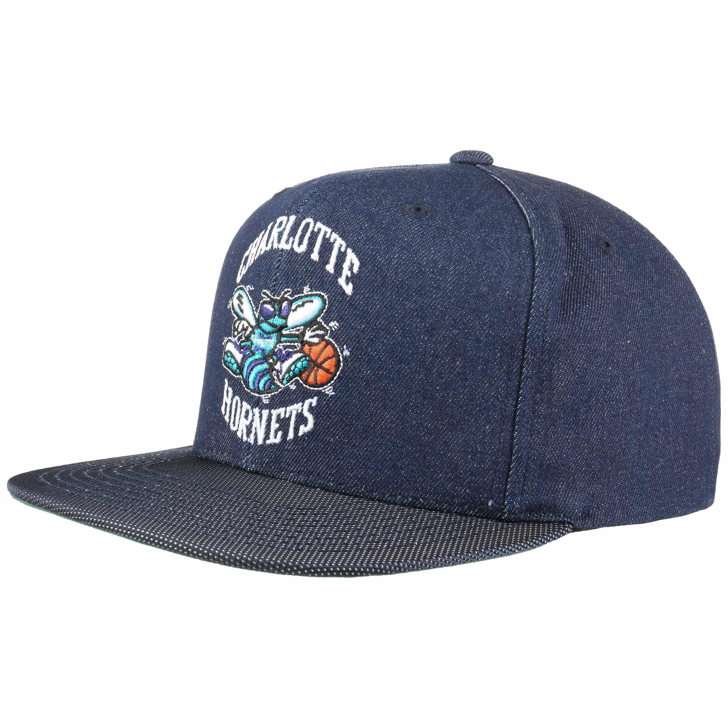 Raw Denim Hornets Cap by Mitchell & Ness --> Shop Hats, Beanies & Caps ...