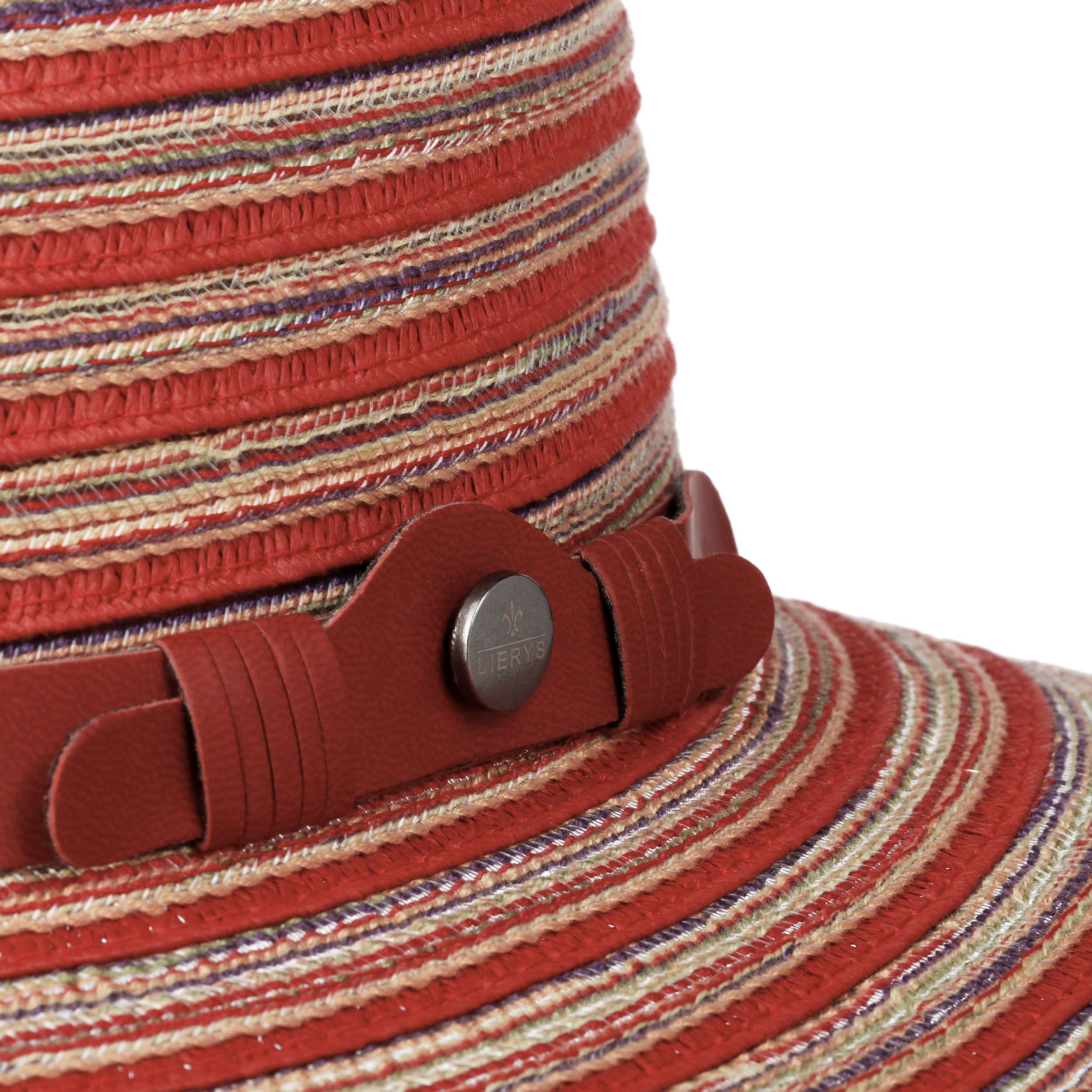 Red Stripes Floppy Hat by Lierys --> Shop Hats, Beanies & Caps online ...