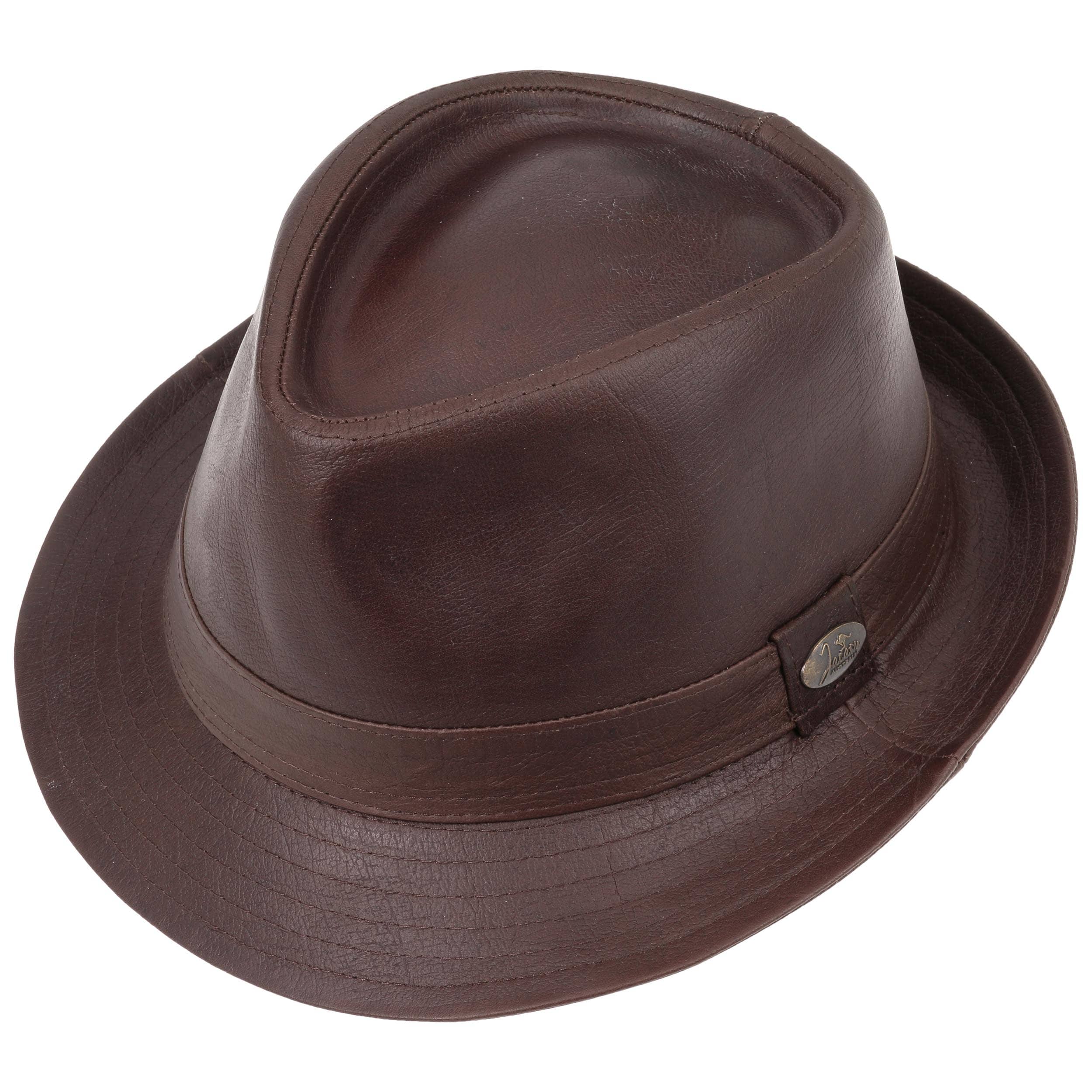 Roo Trilby Leather Hat by Jacaru - 155,95
