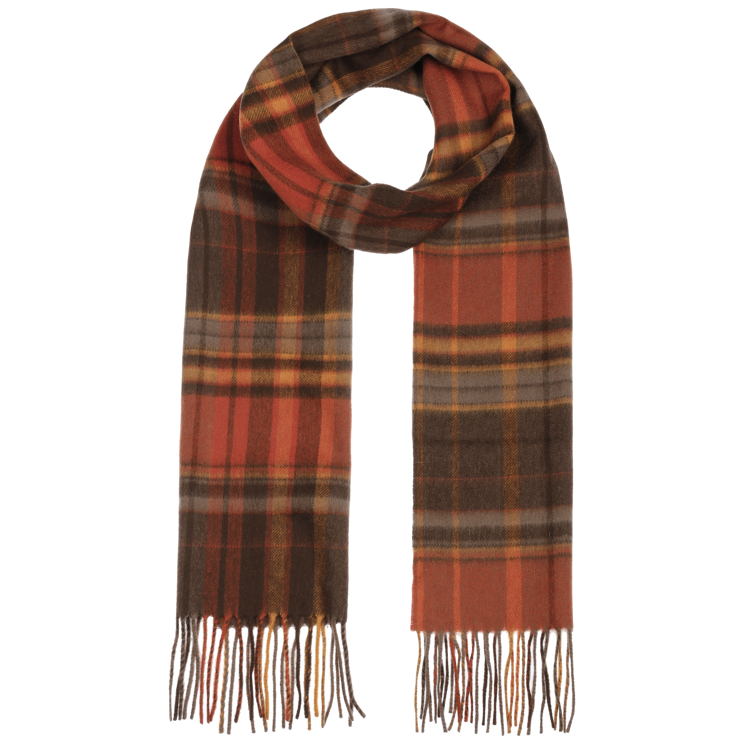 Scottish Tartan Wool Scarf by Roeckl - 83,95