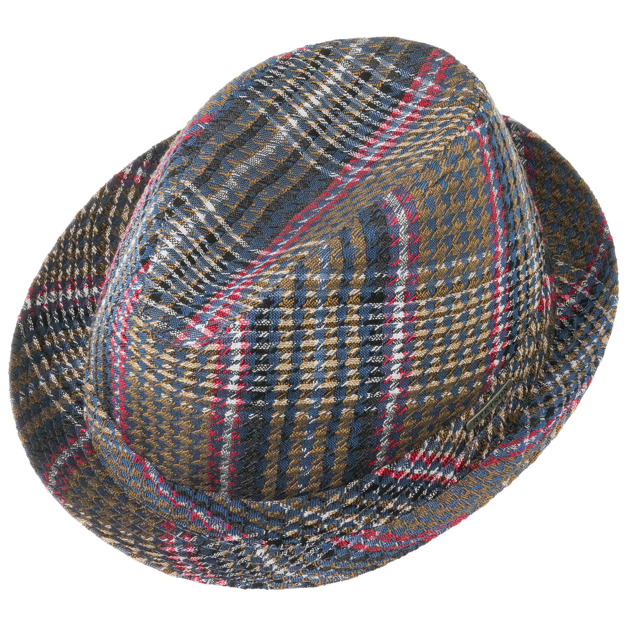 Seersucker Cotton Check Hat by Stetson - 69,00