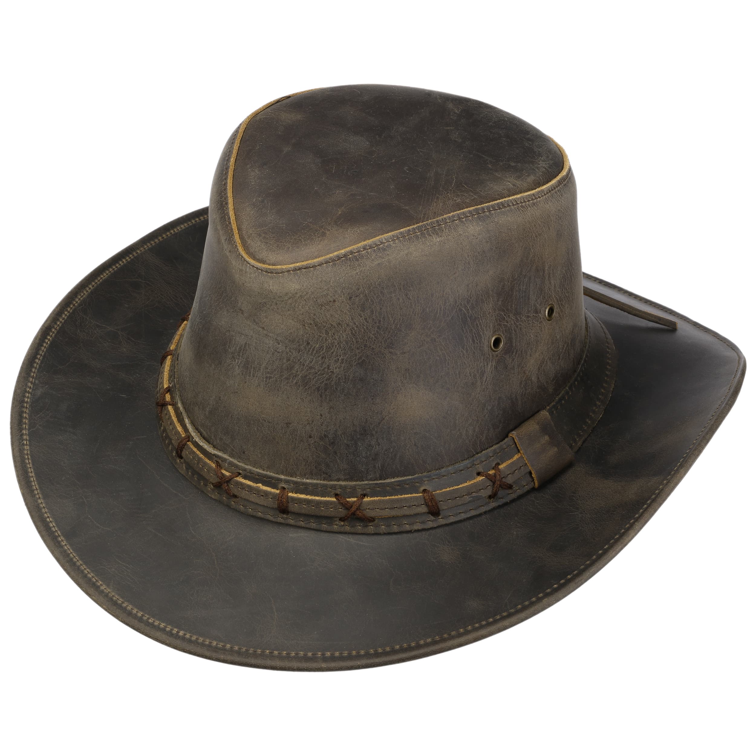 Shapeable Leather Hat with UV Protection by Conner - 83,95