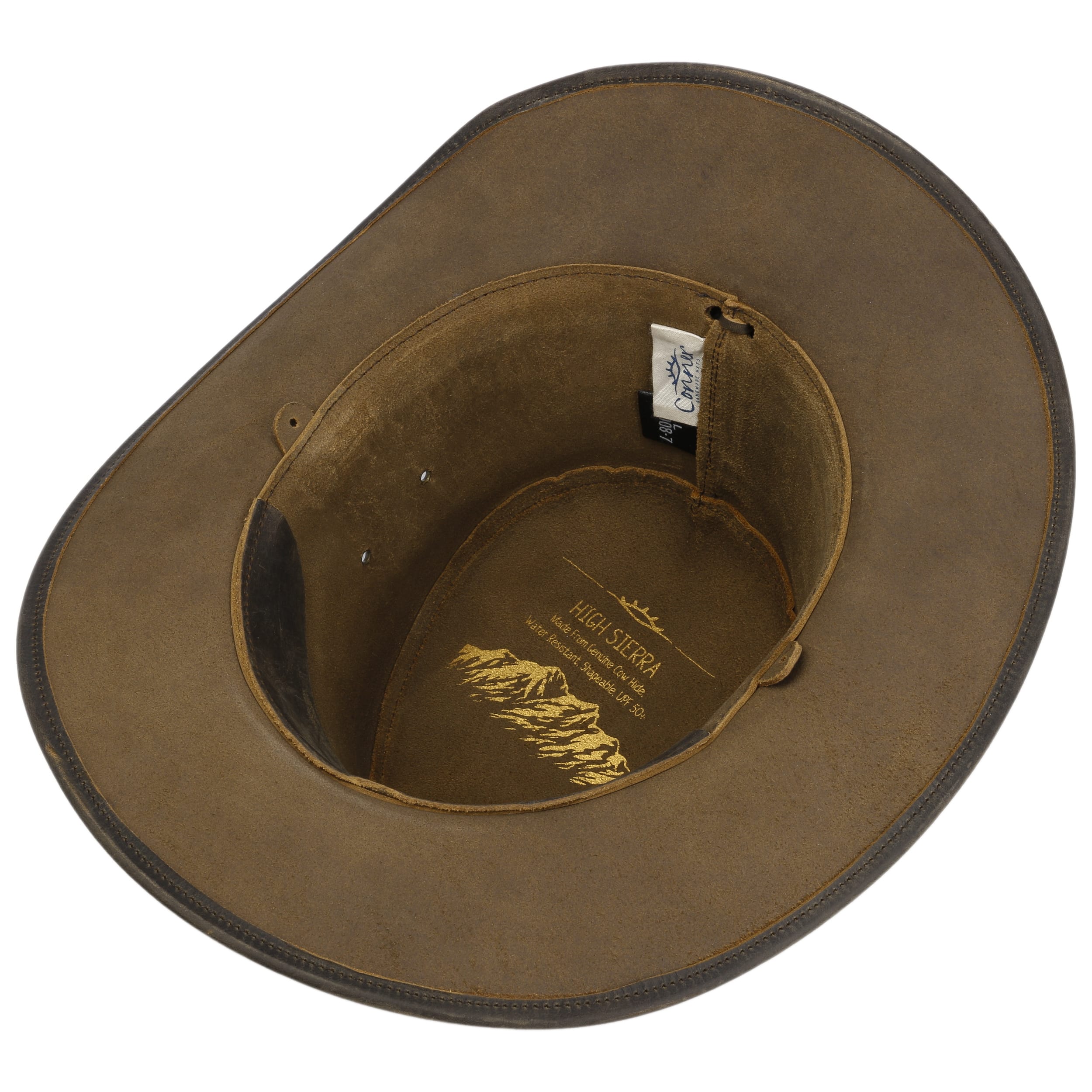 Shapeable Leather Hat with UV Protection by Conner - 83,95