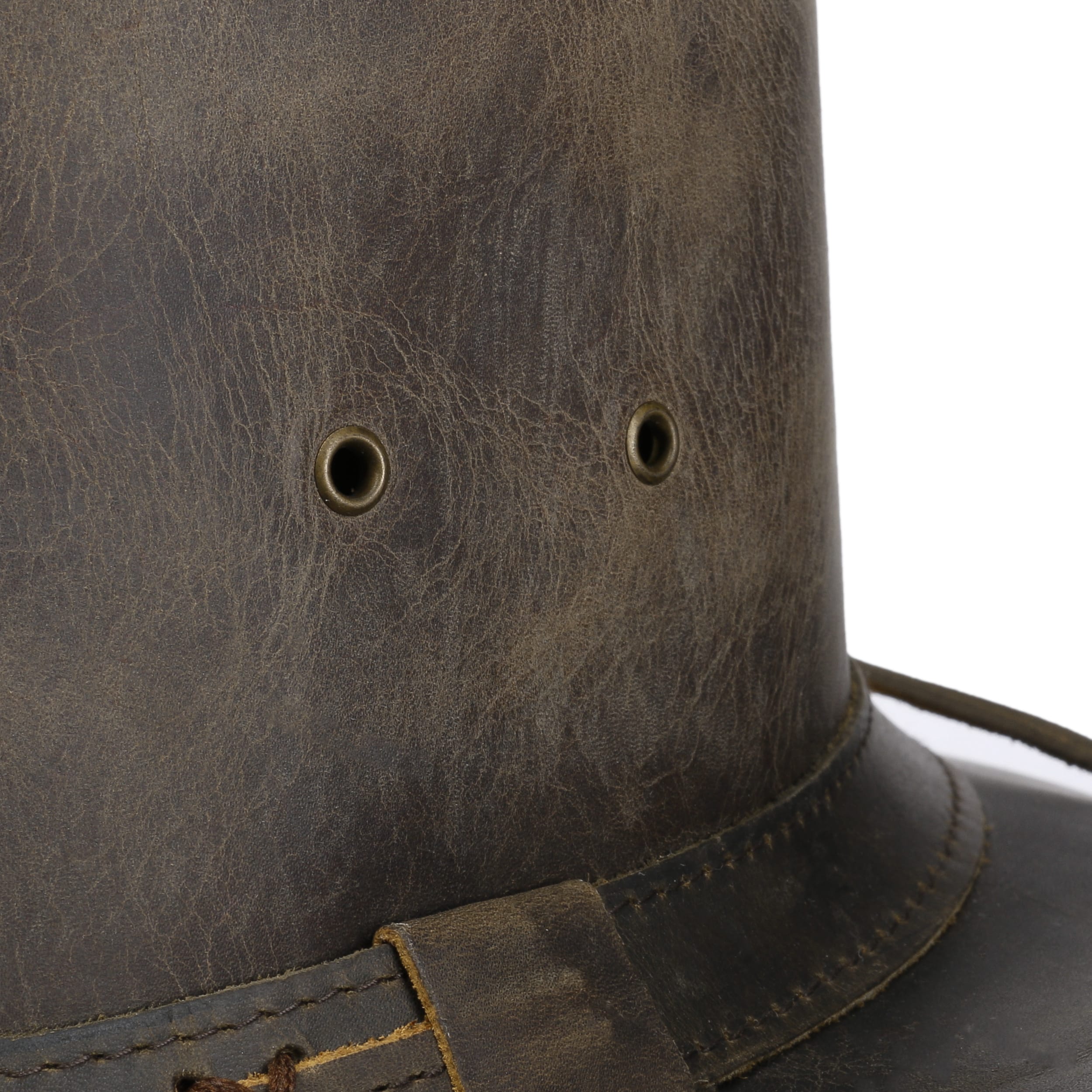 Shapeable Leather Hat with UV Protection by Conner - 83,95