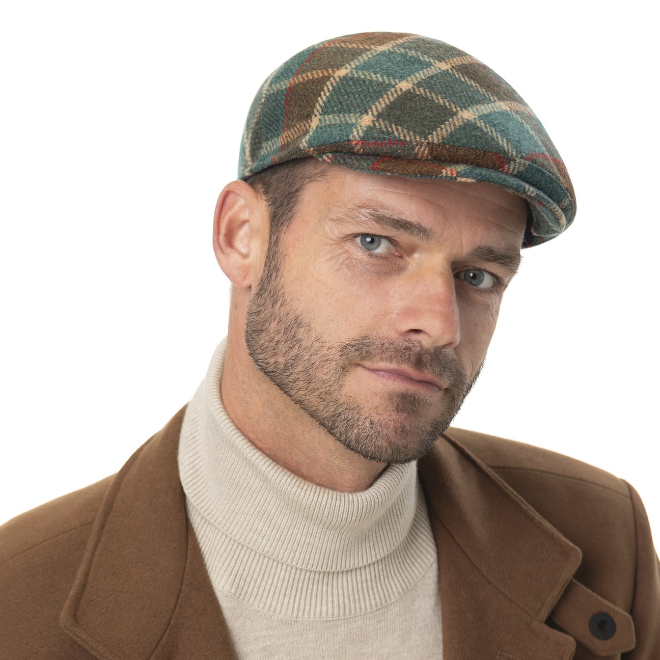 Sidney Big Colour Check Flat Cap by Mayser --> Shop Hats, Beanies ...