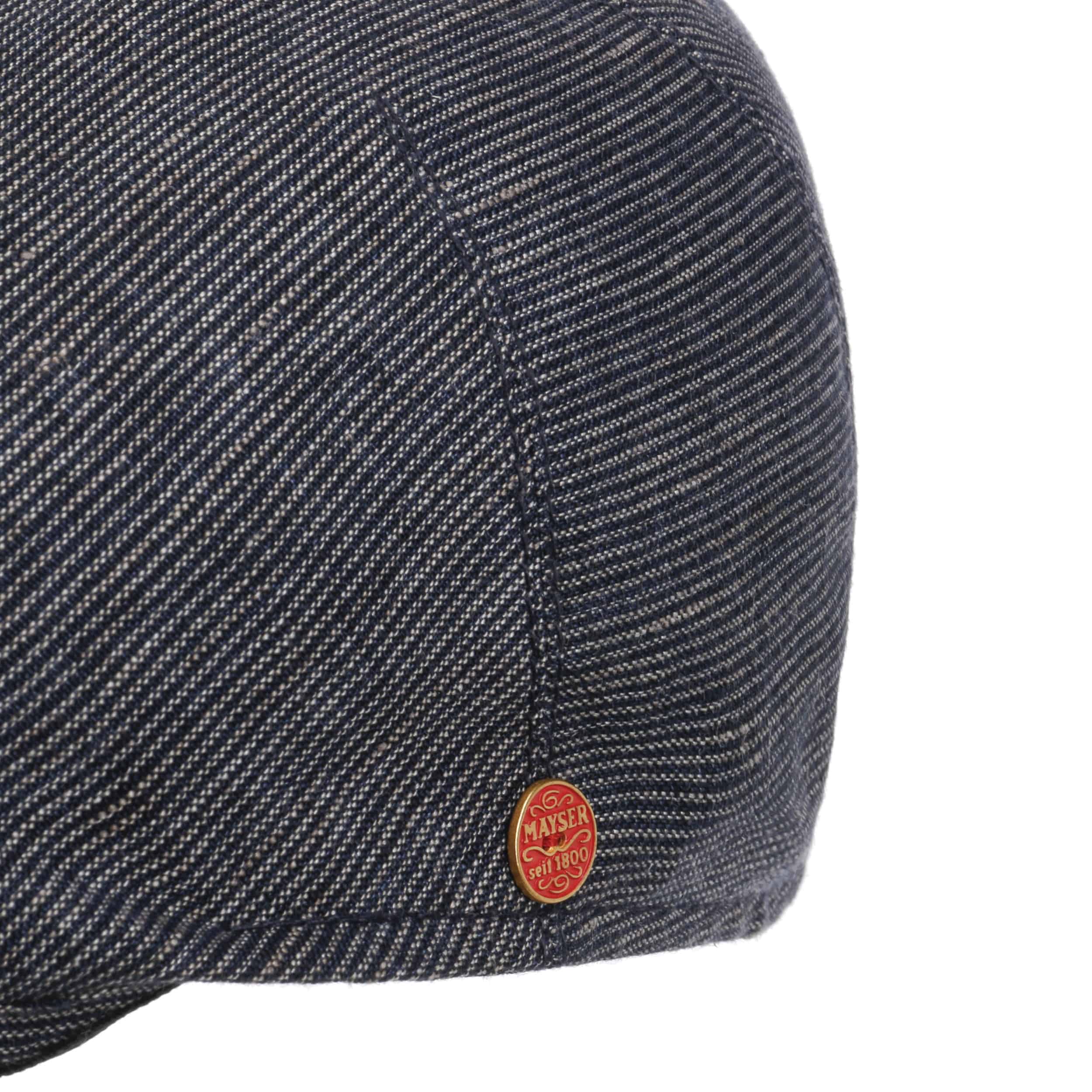 Sidney Linen Stripes Flat Cap by Mayser --> Shop Hats, Beanies & Caps ...