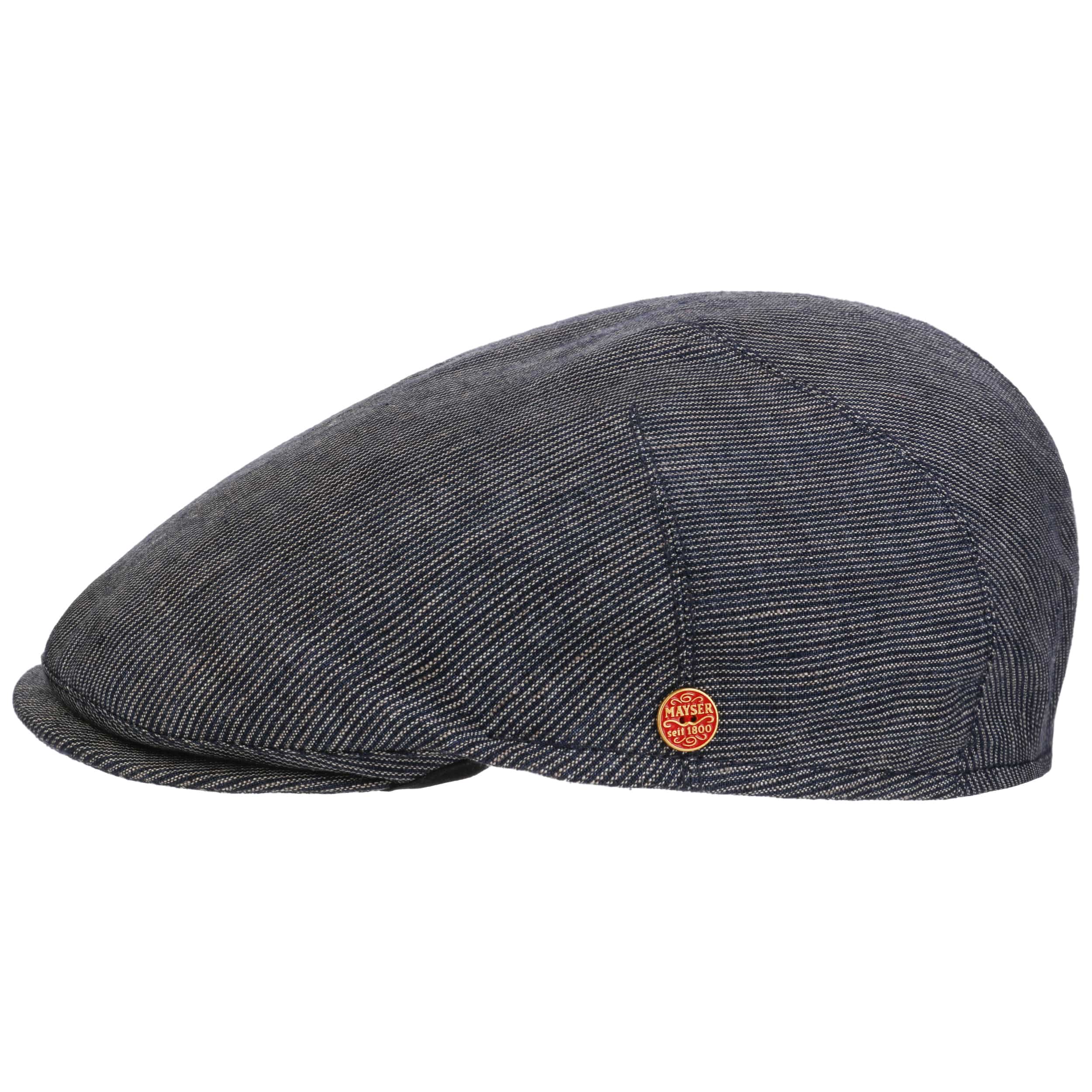 Sidney Linen Stripes Flat Cap by Mayser --> Shop Hats, Beanies & Caps ...
