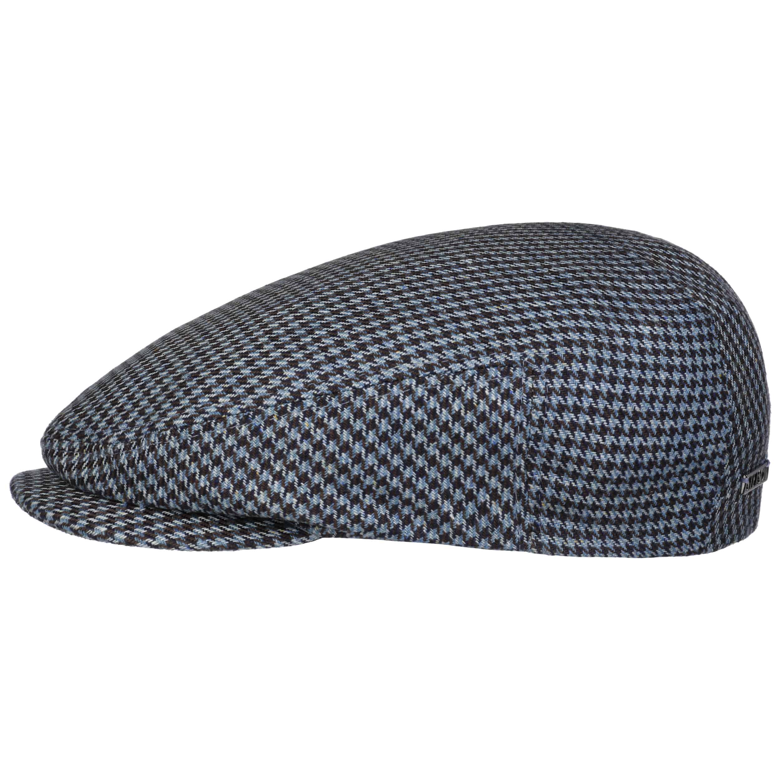 Silk Houndstooth Driver Flat Cap by Stetson --> Shop Hats, Beanies ...