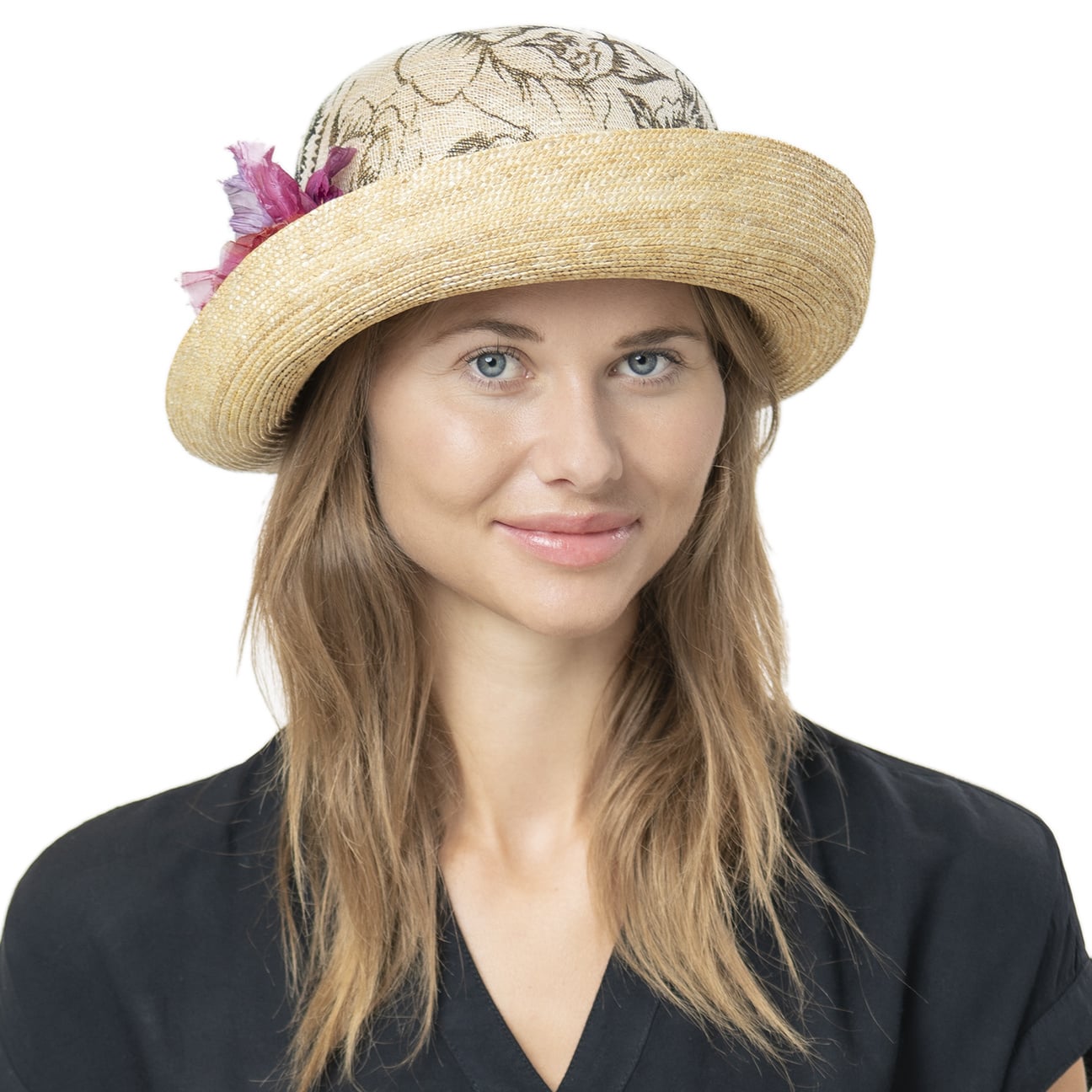 Sisal Flower Straw Hat by GREVI - 259,95