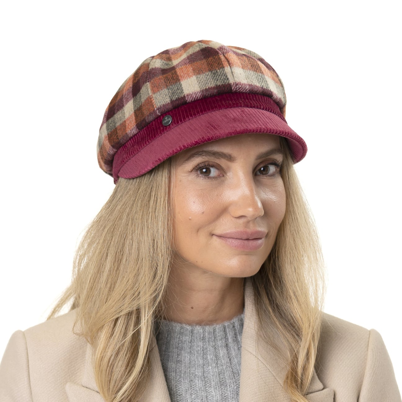 Squares Newsboy Cap by Lierys --> Shop Hats, Beanies & Caps online ...