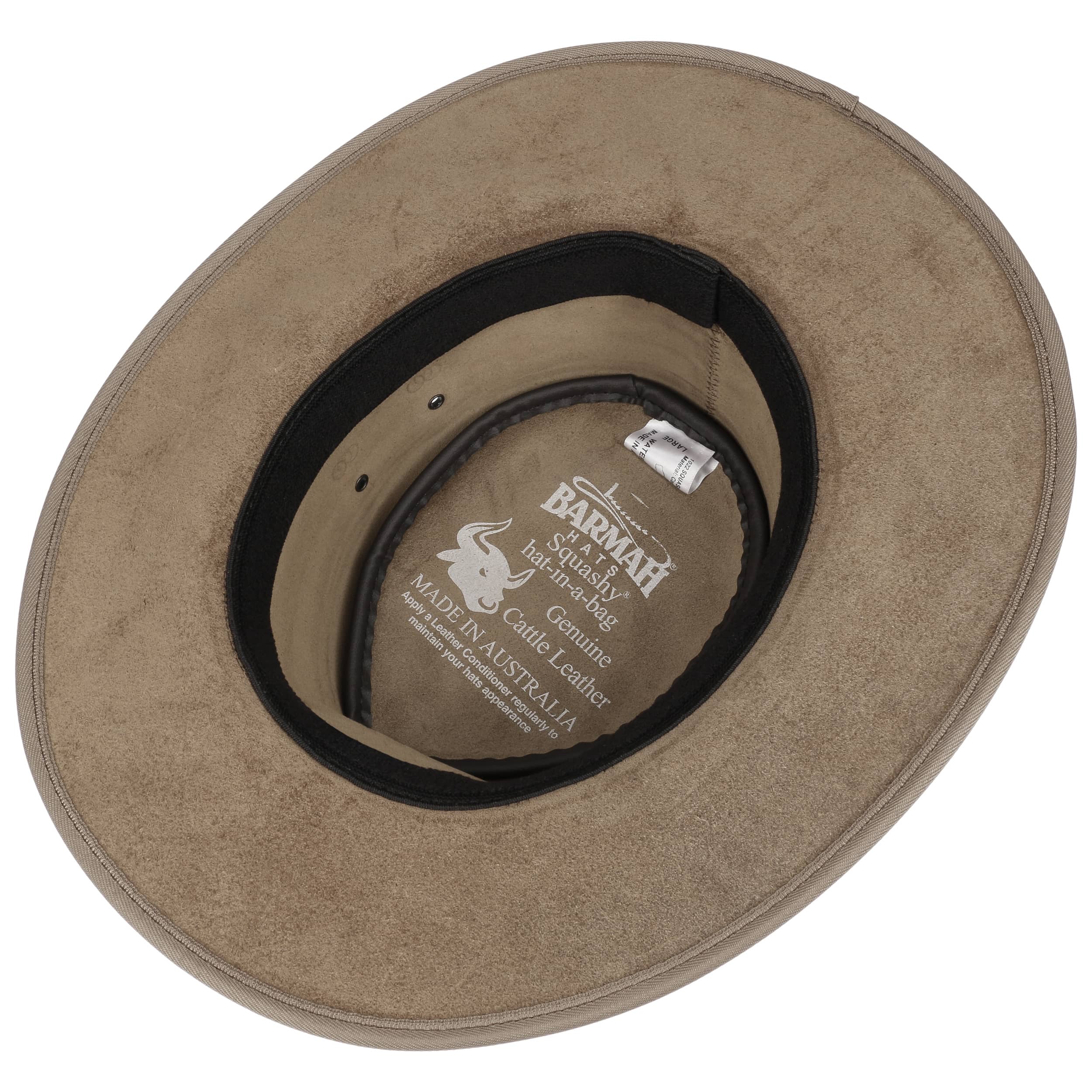Squashy Bronco Leather Hat by BARMAH - 123,95