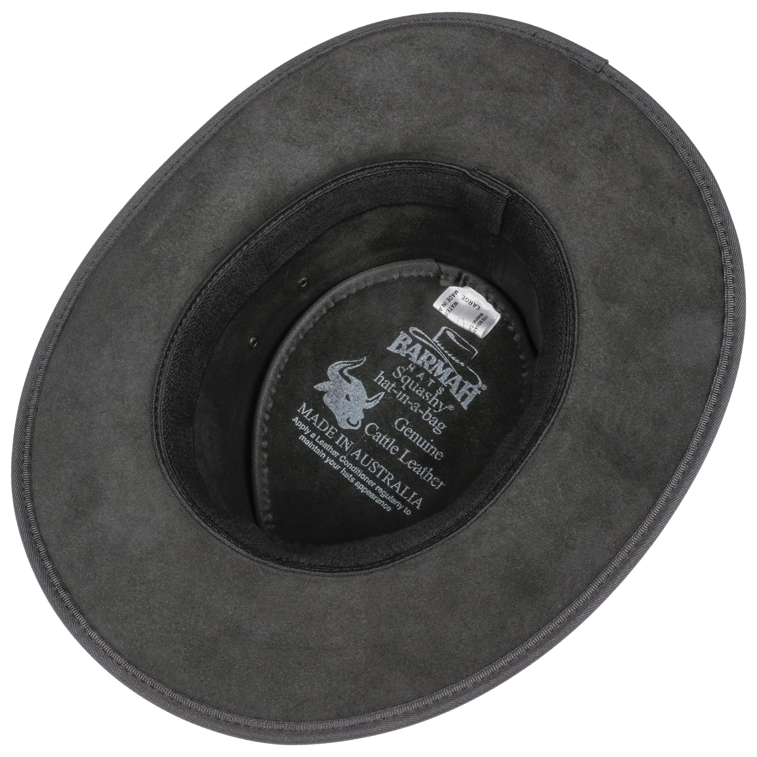 Squashy Bronco Leather Hat by BARMAH - 123,95