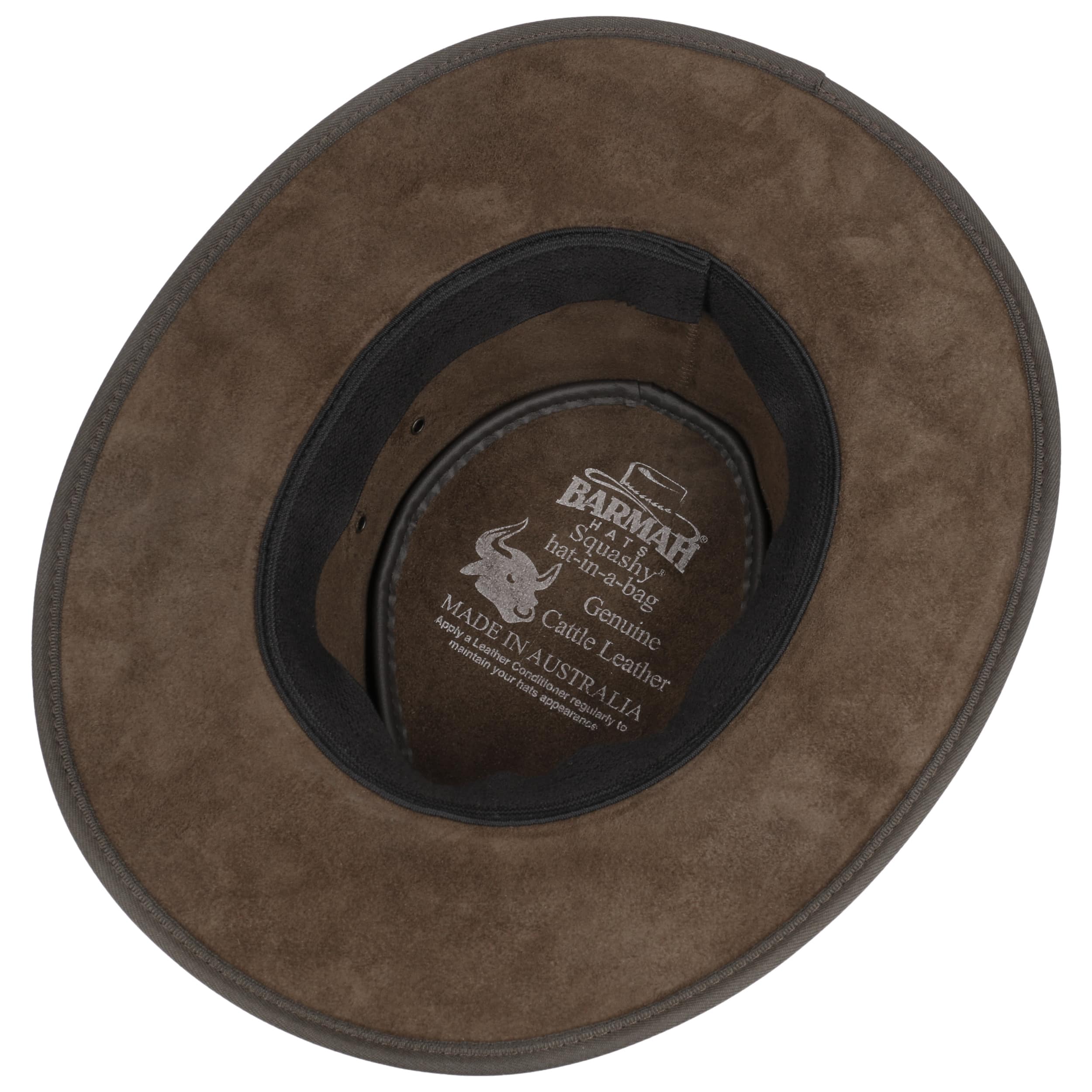 Squashy Bronco Leather Hat by BARMAH - 123,95