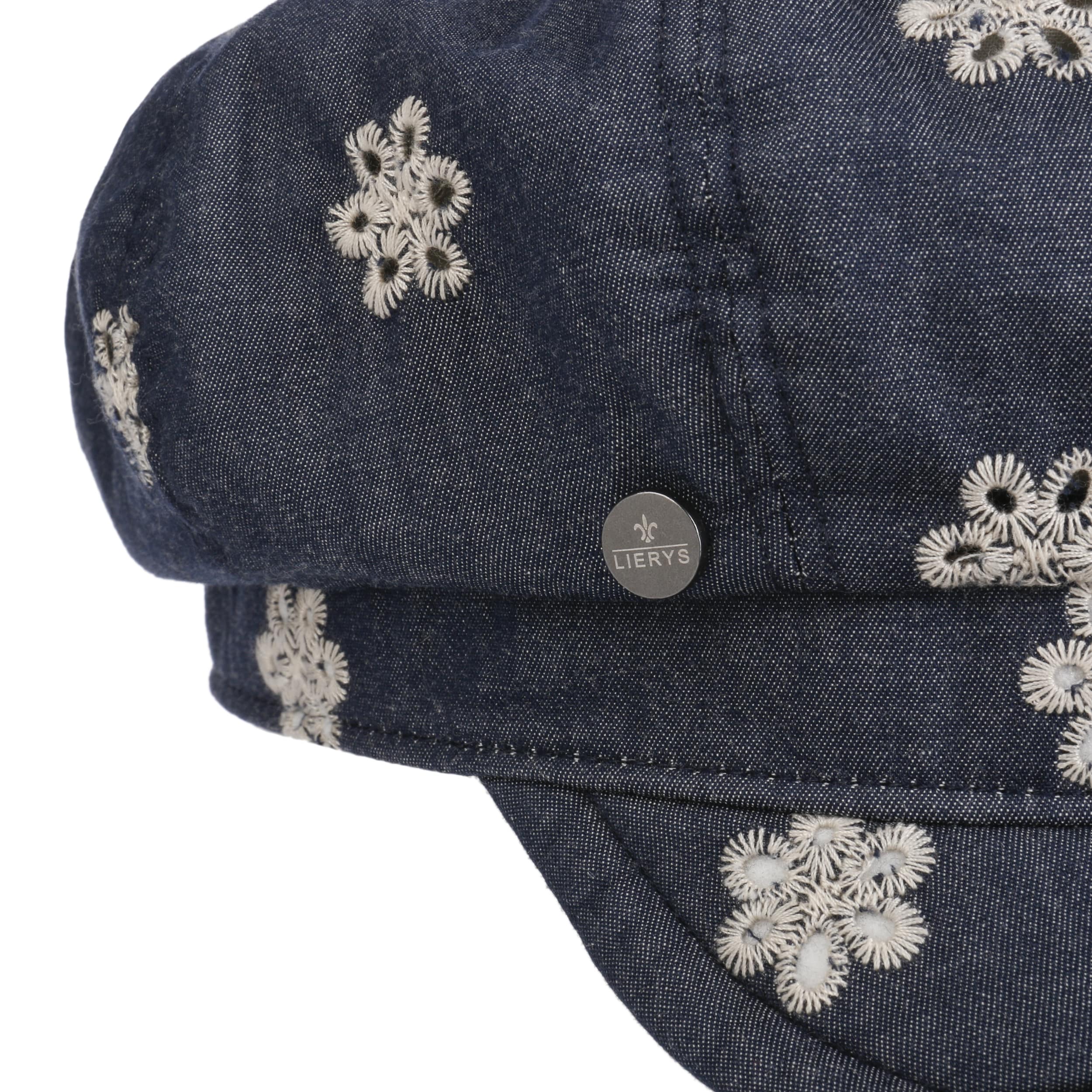 Stitched Flowers Cotton Newsboy Cap by Lierys --> Shop Hats, Beanies ...