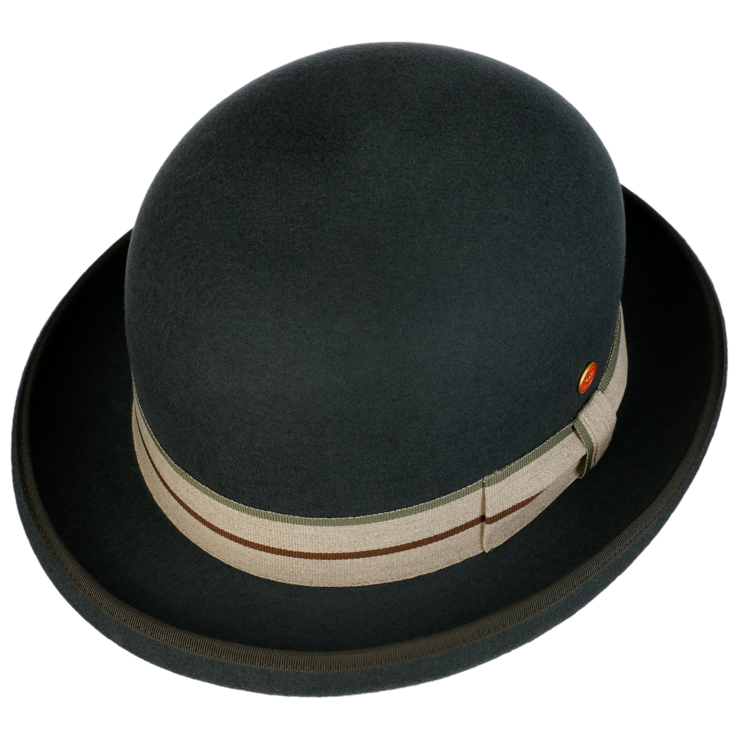 Striped Band Bowler Hat by Mayser --> Shop Hats, Beanies & Caps online ...