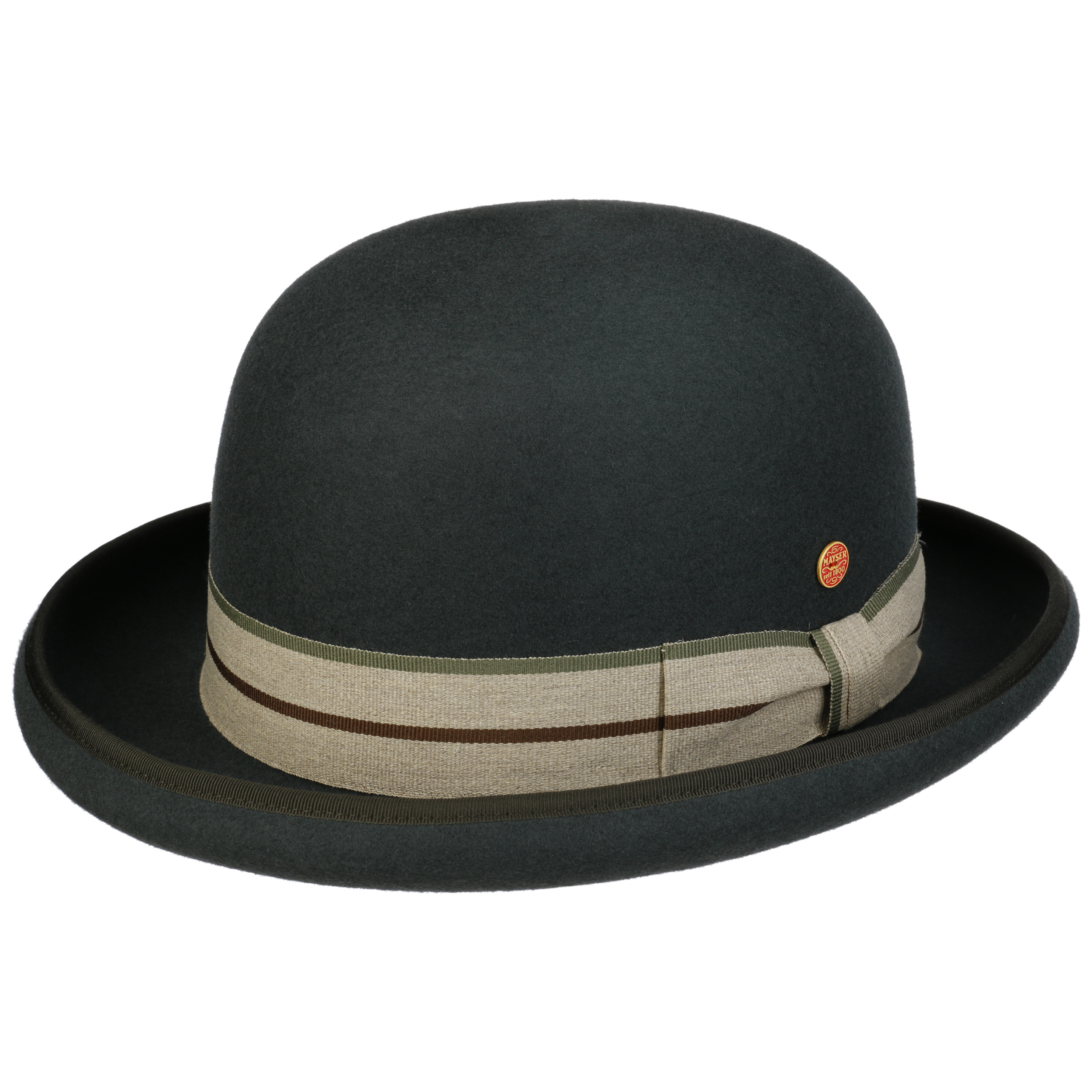 Striped Band Bowler Hat by Mayser - 108,95