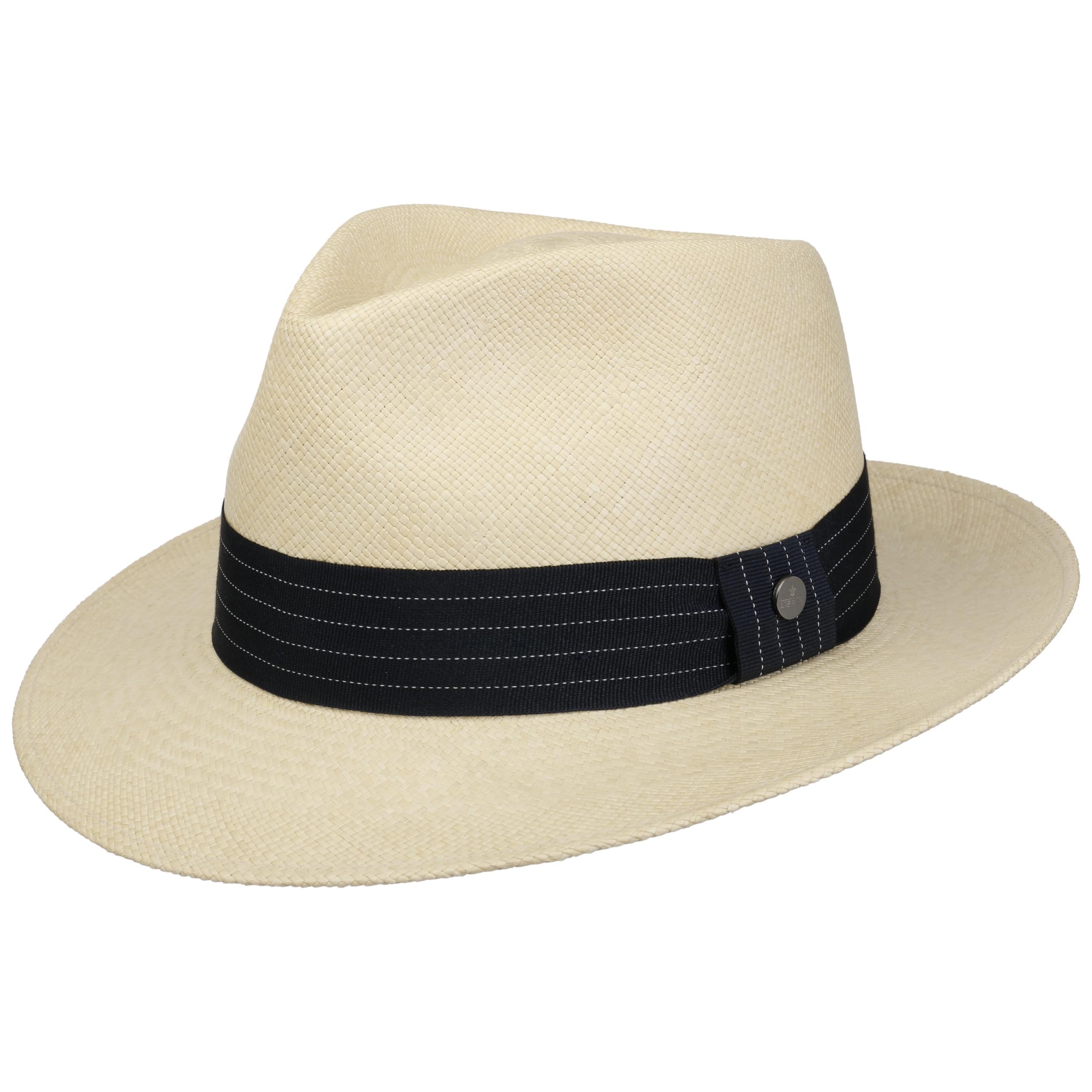 Striped Ribbon Panama Hat by Lierys - 144,95