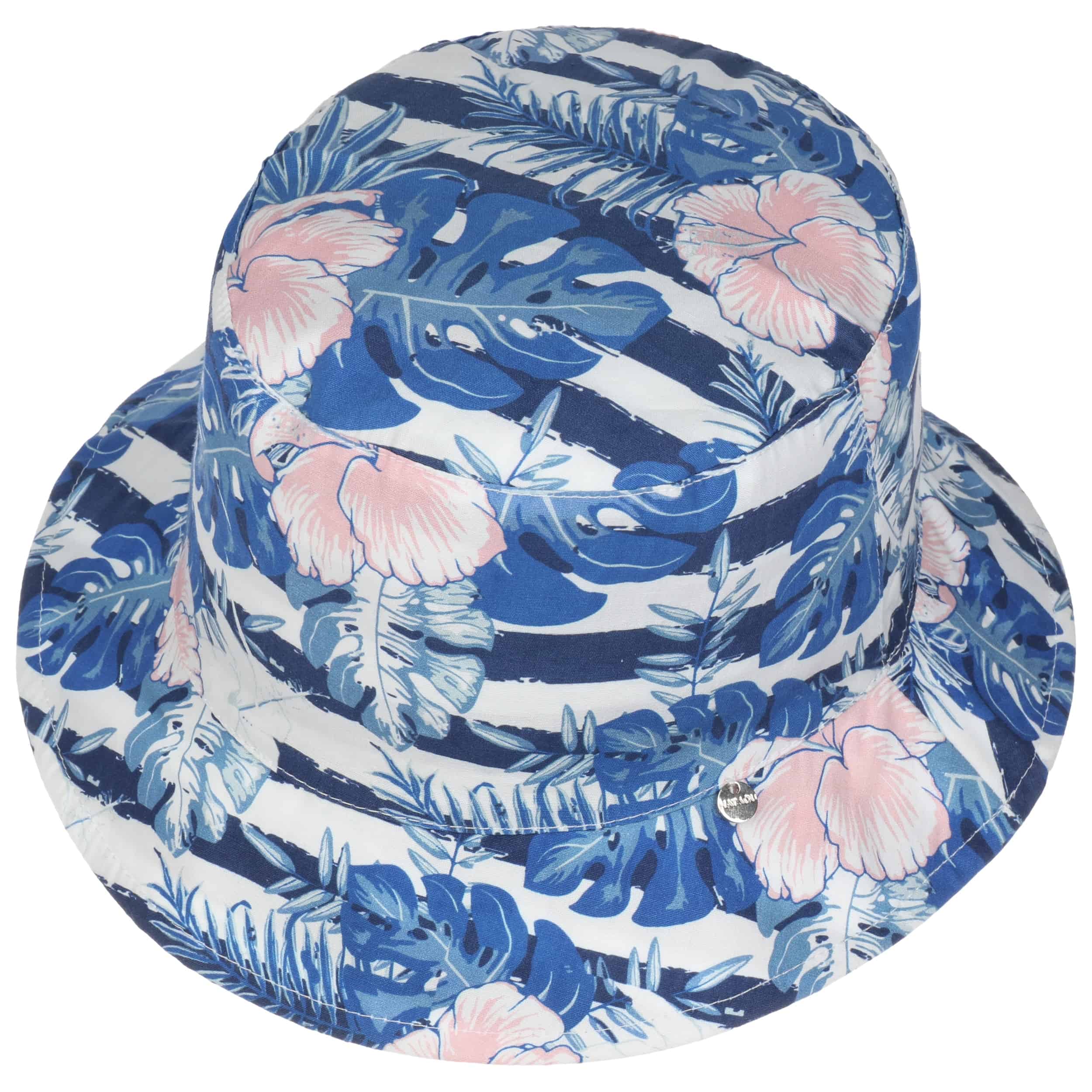 Stripes & Tropical Print Reversible Hat - 22,95