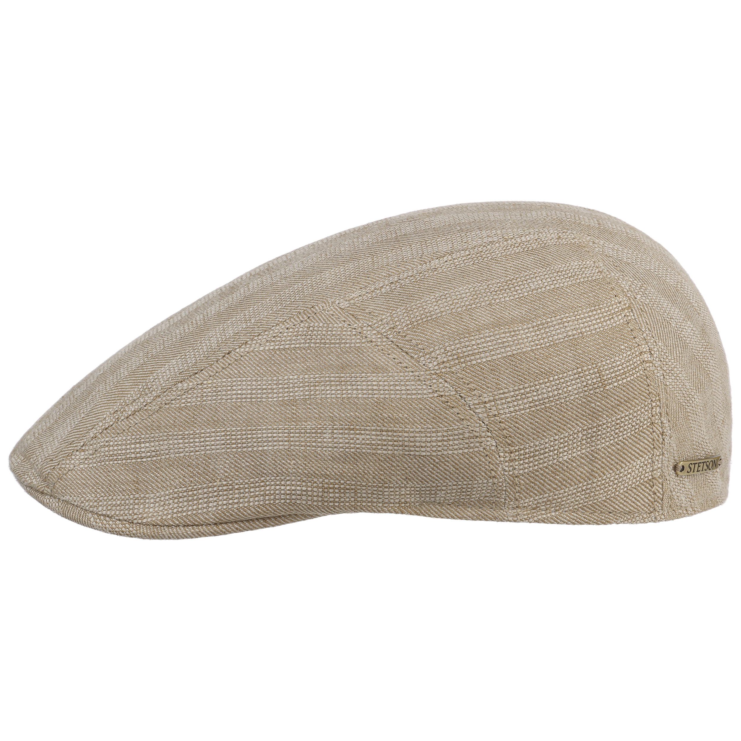 Structured Linen Flat Cap by Stetson - 89,00