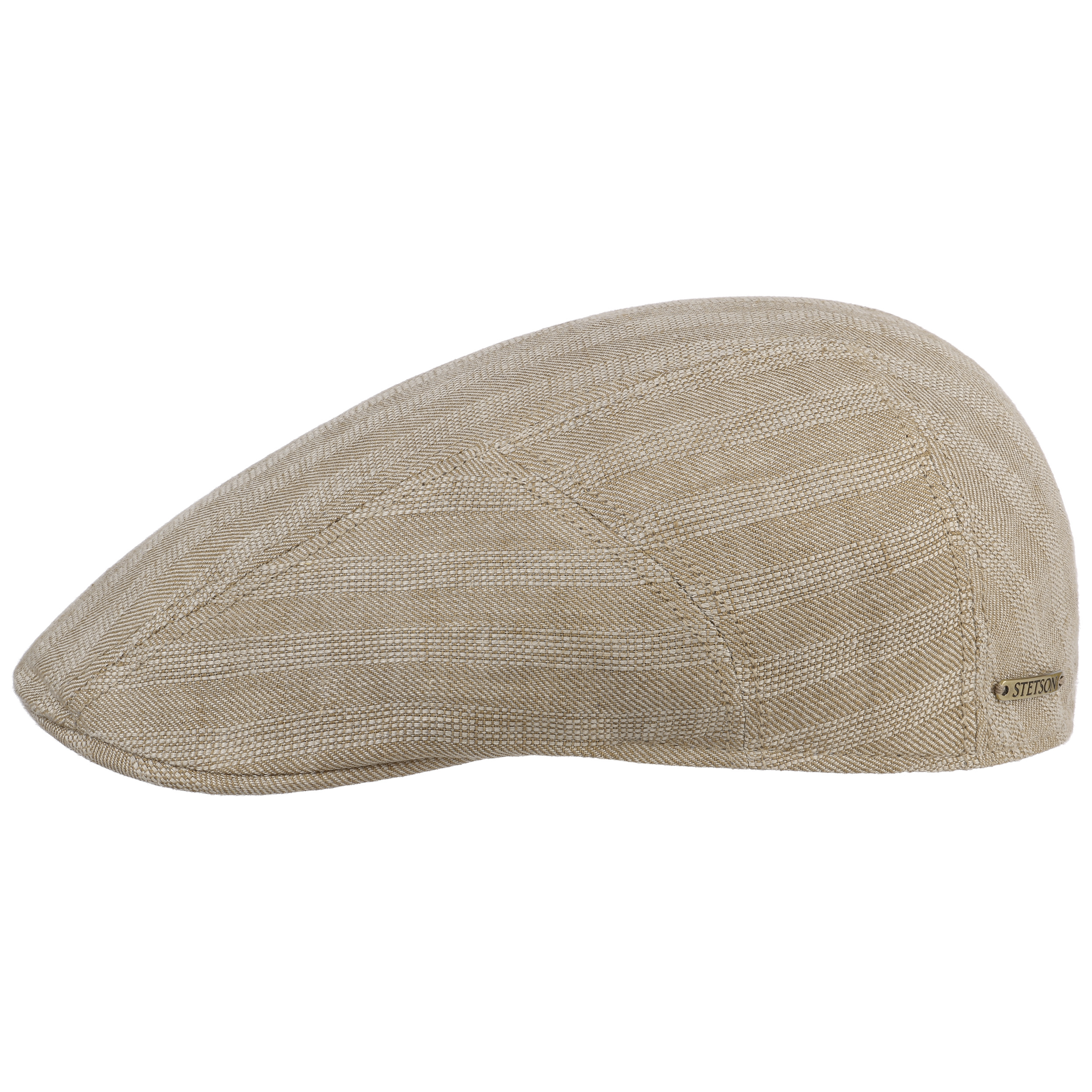Structured Linen Flat Cap by Stetson - 89,00
