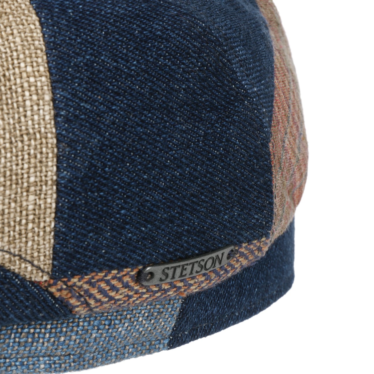 Summer Patchwork Driver Flat Cap by Stetson - 68,25