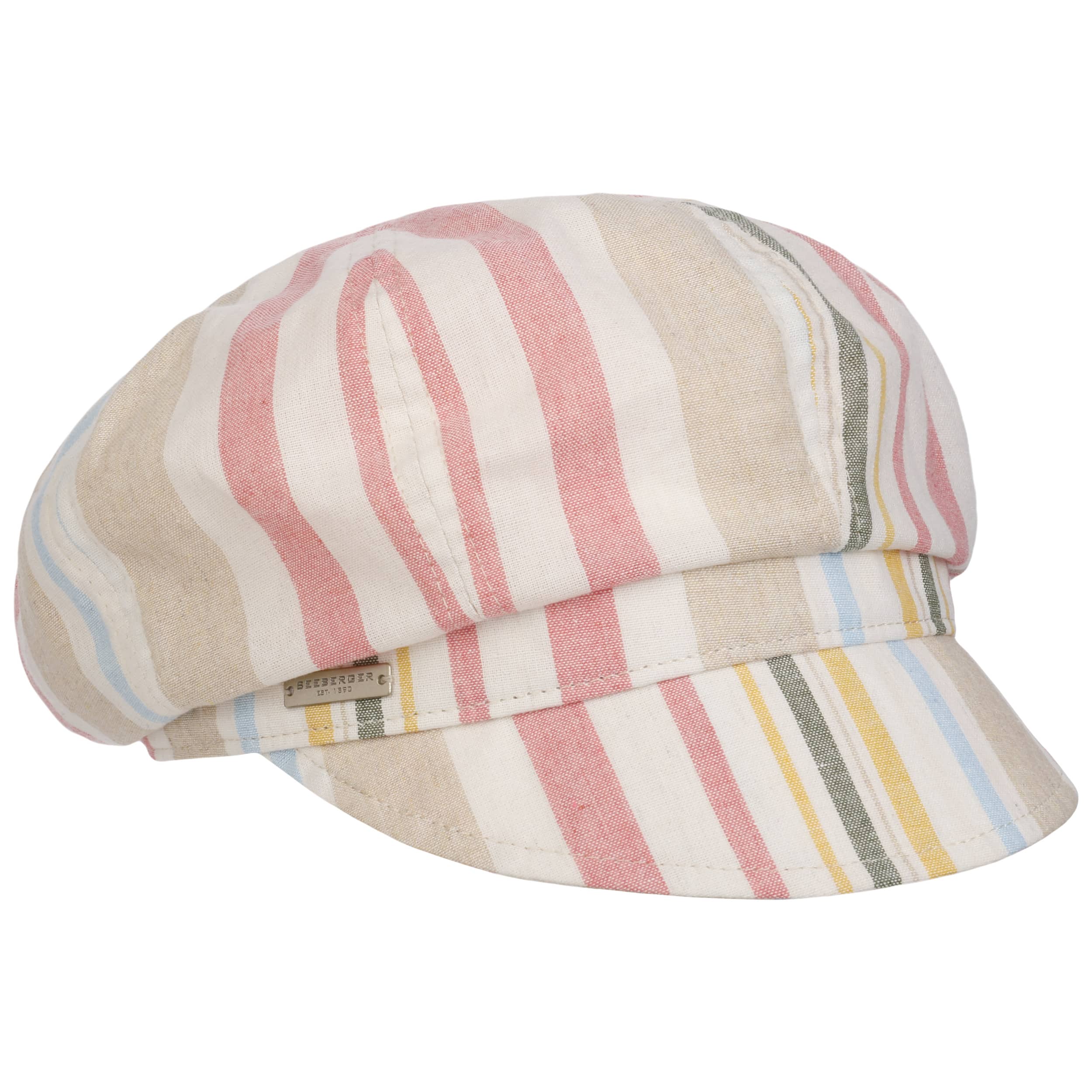 Summer Stripes Newsboy Cap by Seeberger - 42,95