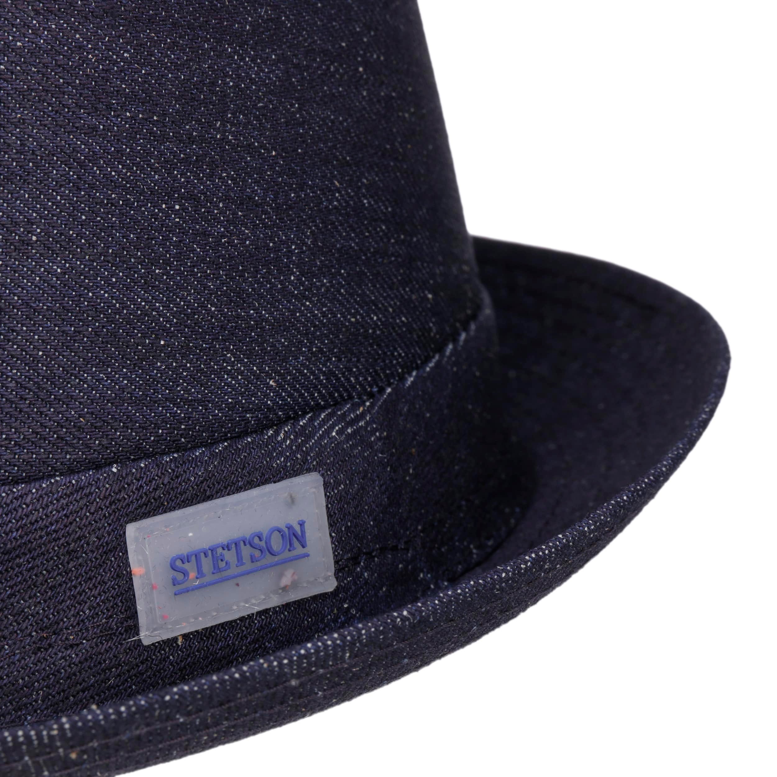 Sustainable Denim Pork Pie Hat by Stetson - 75,95