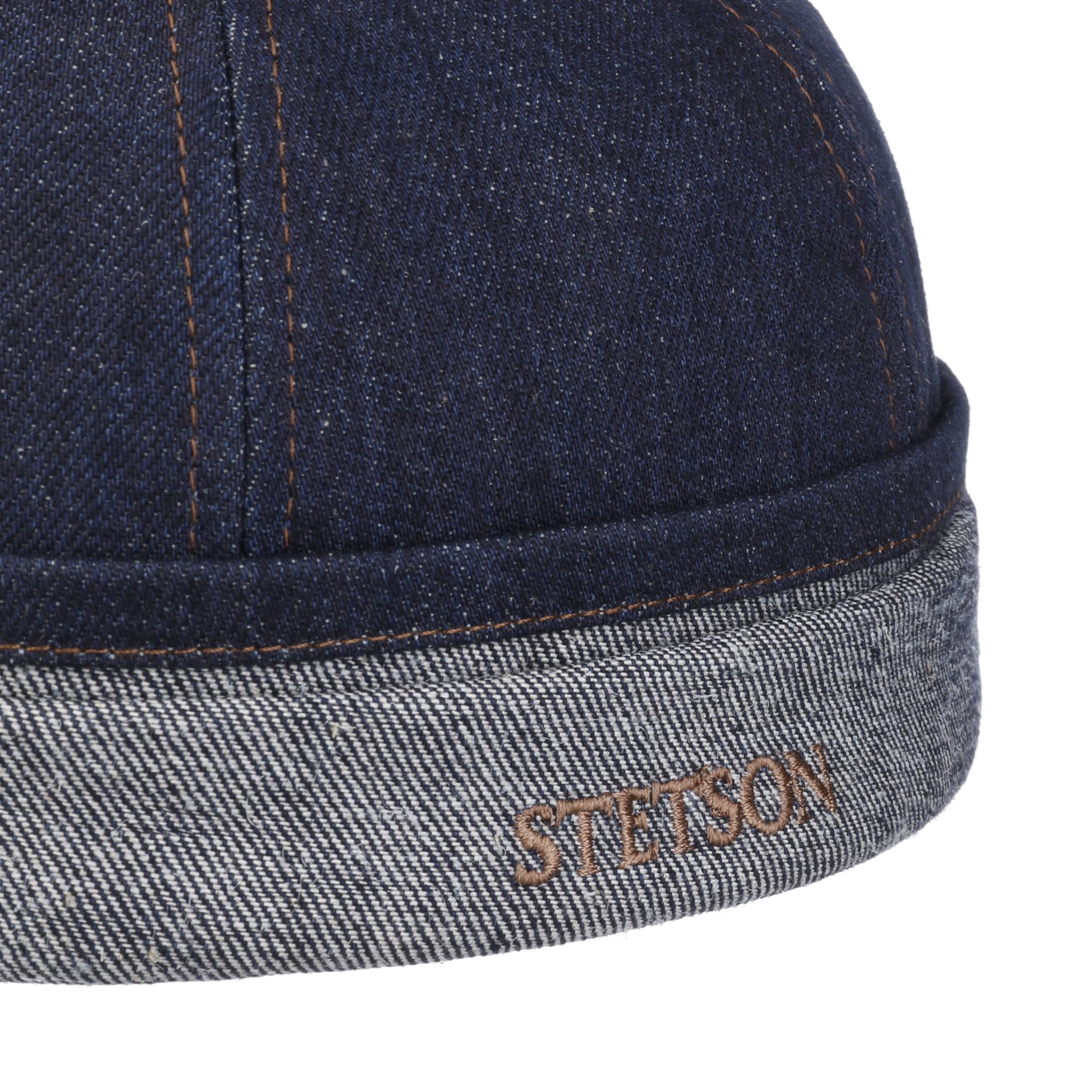 Sustainable Denim Skull Docker Hat by Stetson - 99,00