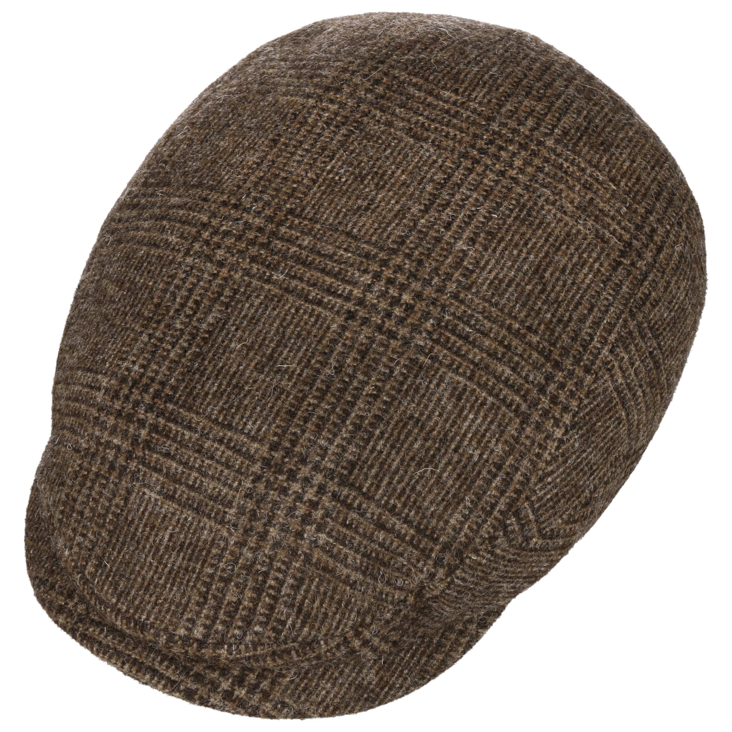 Sustainable Glencheck Driver Flat Cap by Stetson --> Shop Hats, Beanies ...