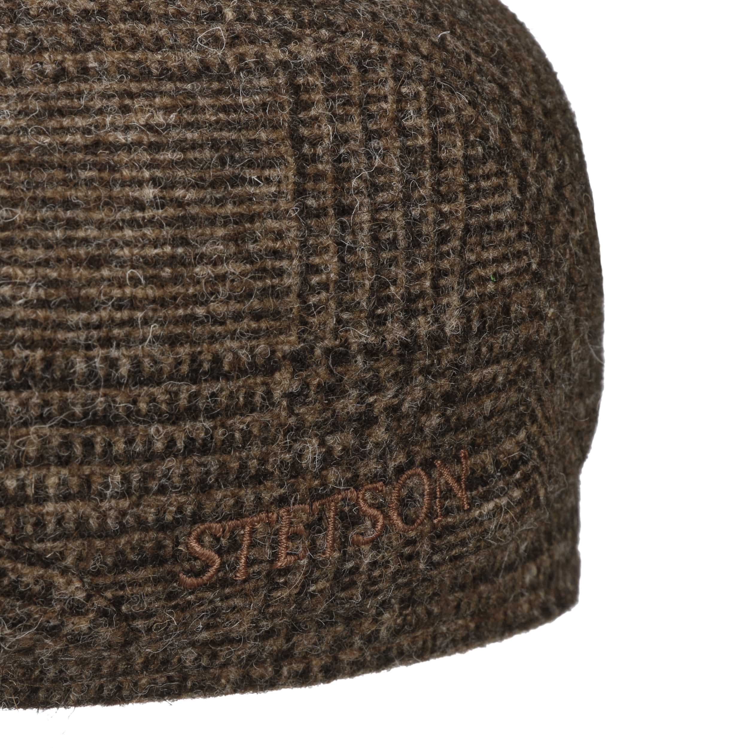 Sustainable Glencheck Driver Flat Cap by Stetson --> Shop Hats, Beanies ...