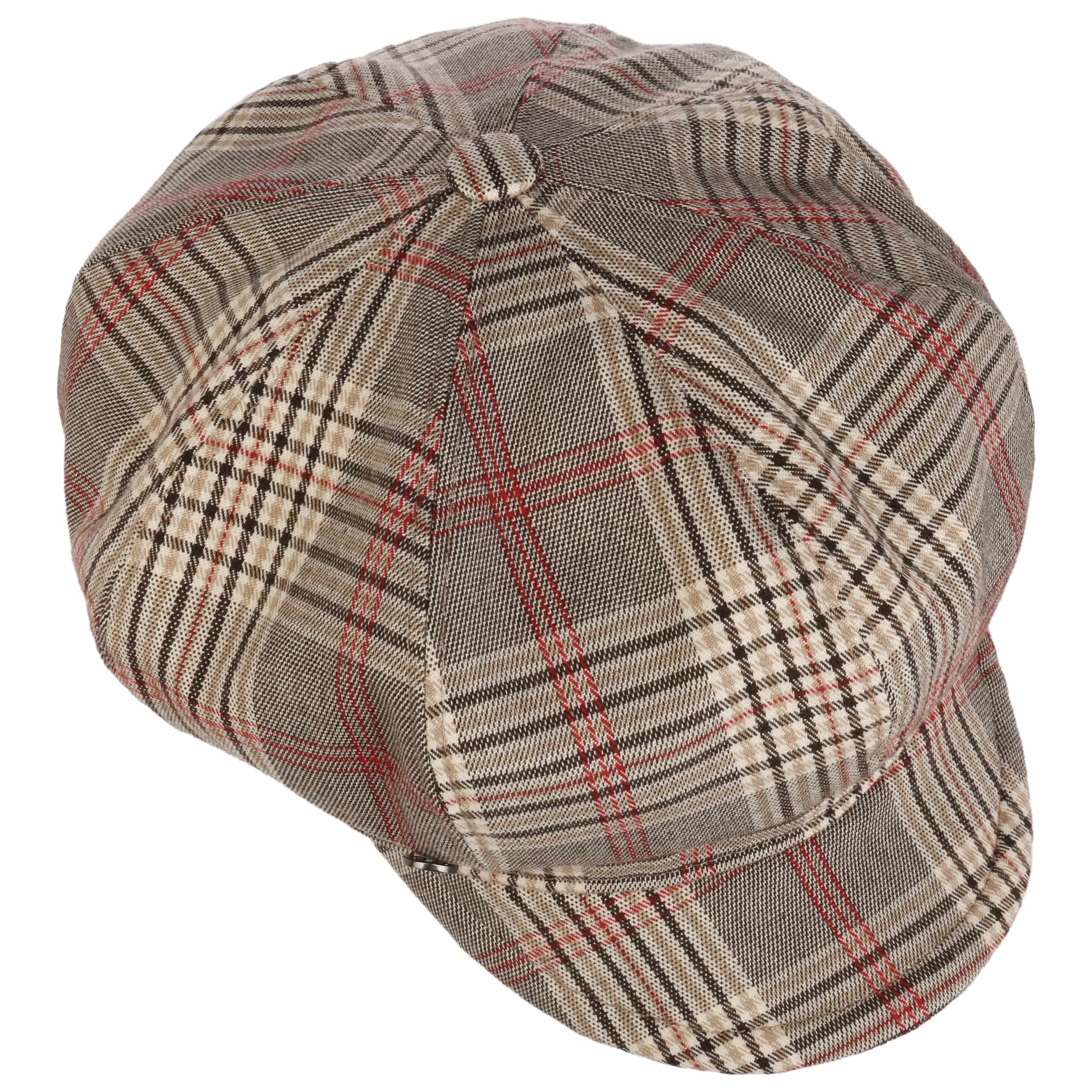 Tarragona Check Newsboy Cap by Lierys - 62,95