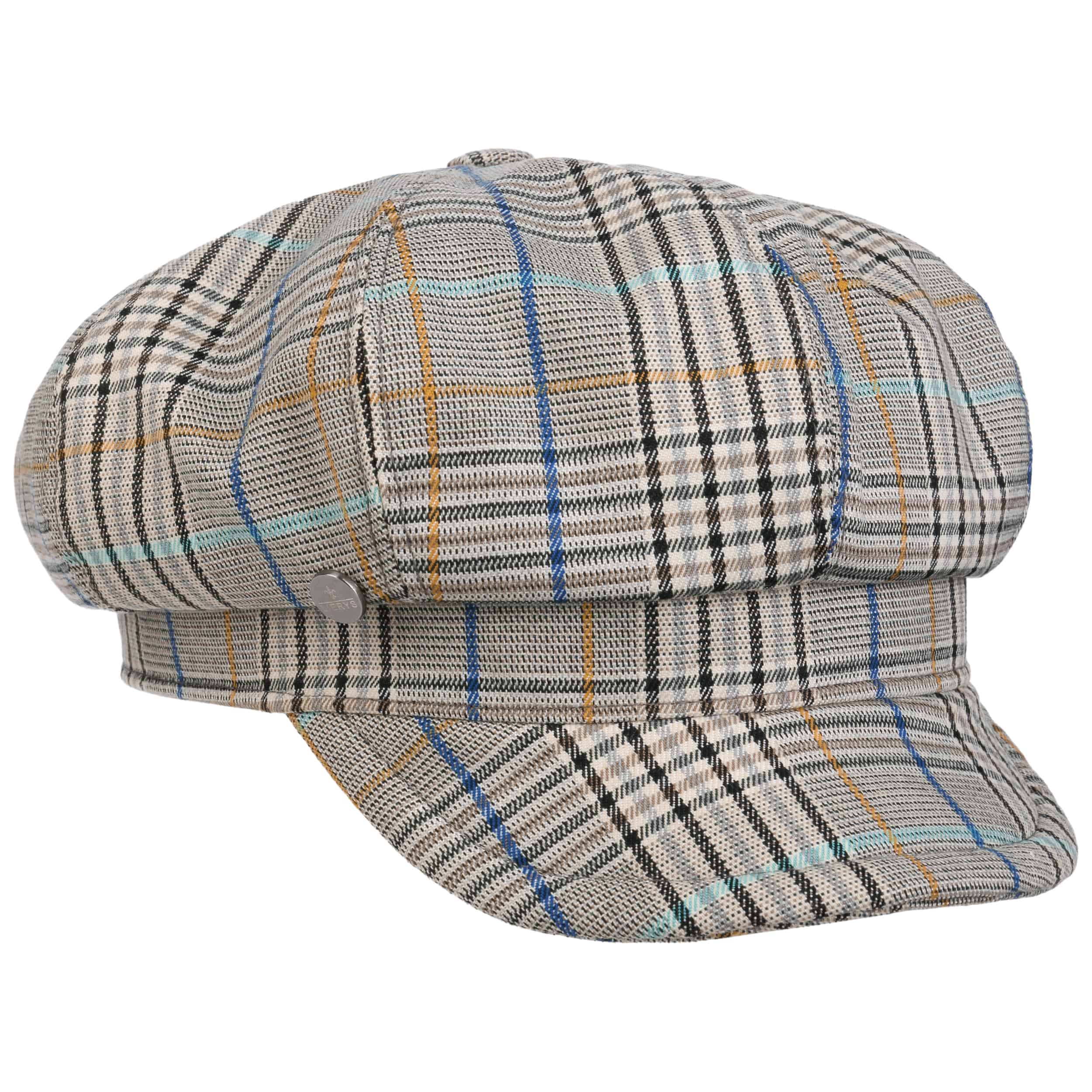 Tarragona Check Newsboy Cap by Lierys - 62,95