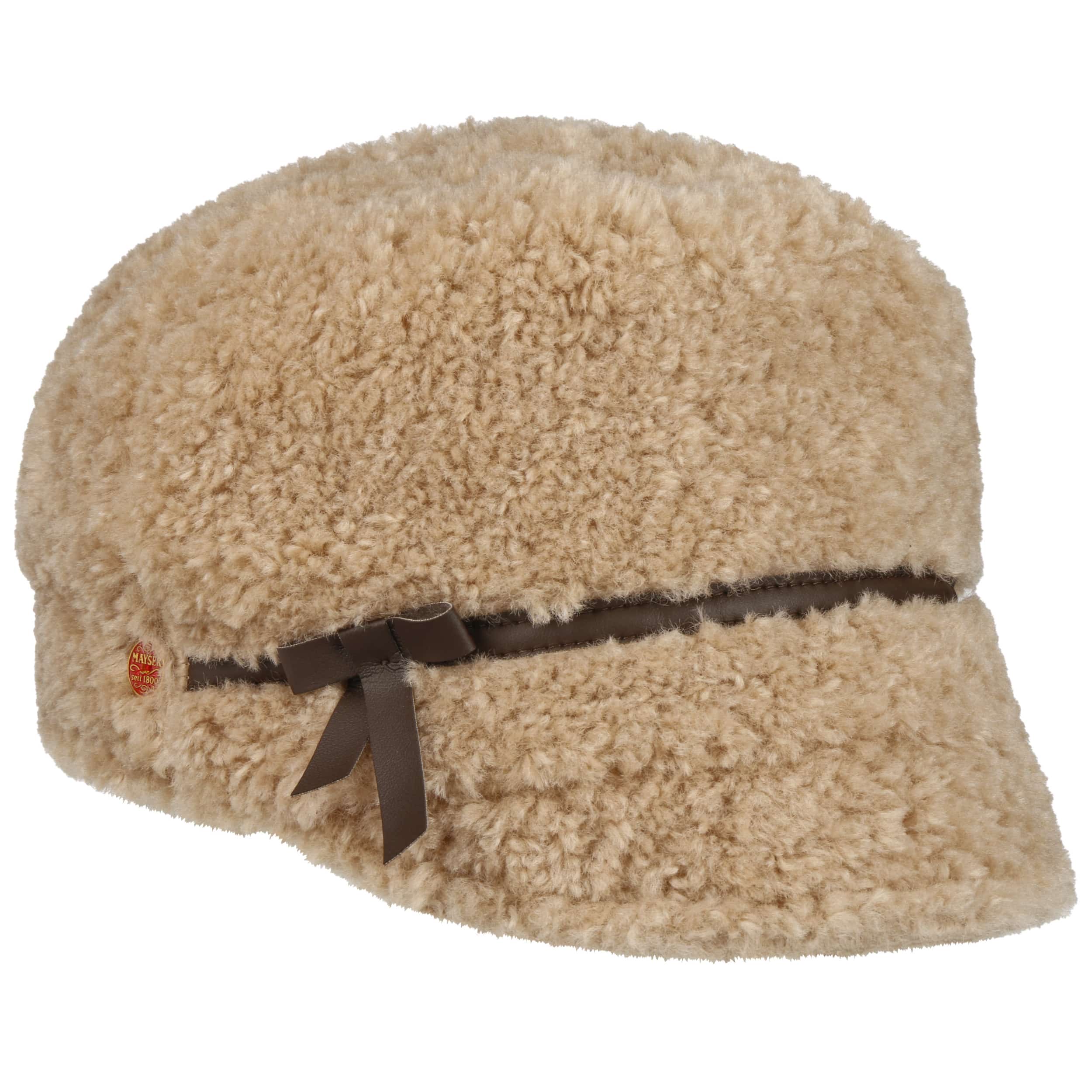 Teddy Fake Fur Newsboy Cap by Mayser --> Shop Hats, Beanies & Caps ...