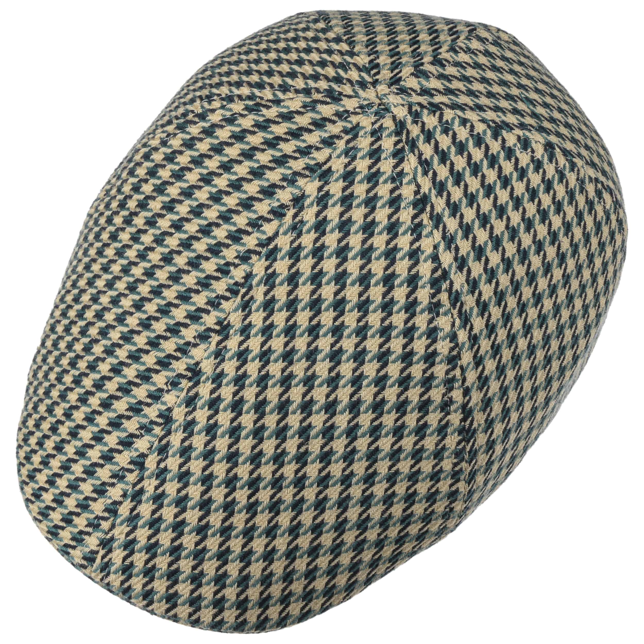 Texas Coloured Houndstooth Flat Cap by Stetson - 49,00
