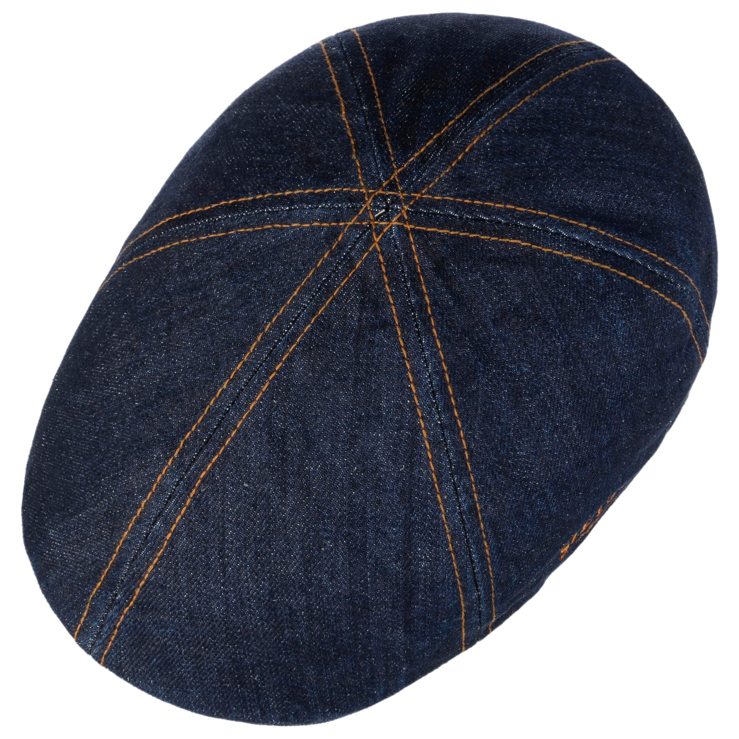 Texas Contrast Sitch Denim Flat Cap by Stetson - 82,95