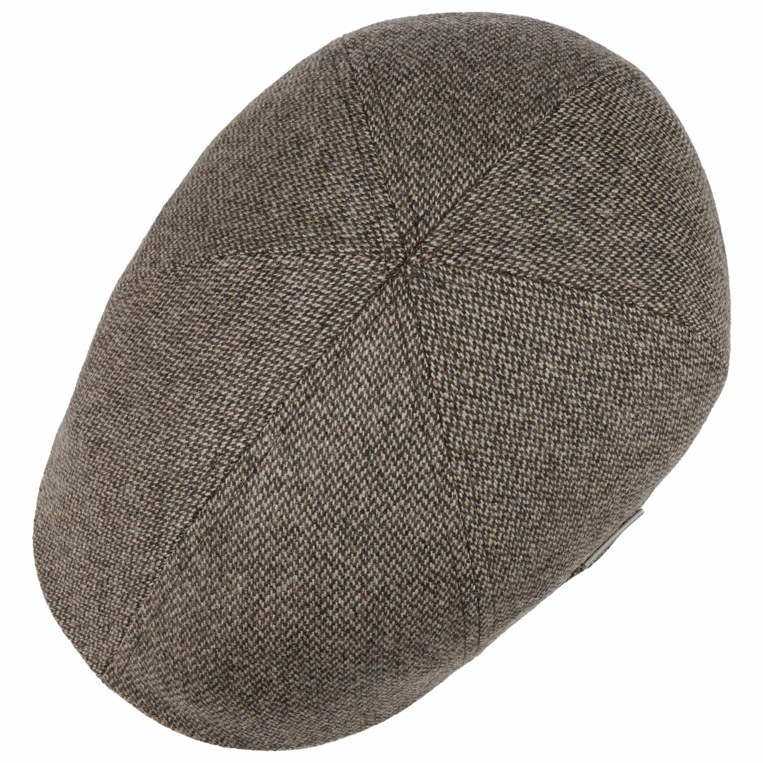 Texas Fine Herringbone Flat Cap by Stetson - 79,00