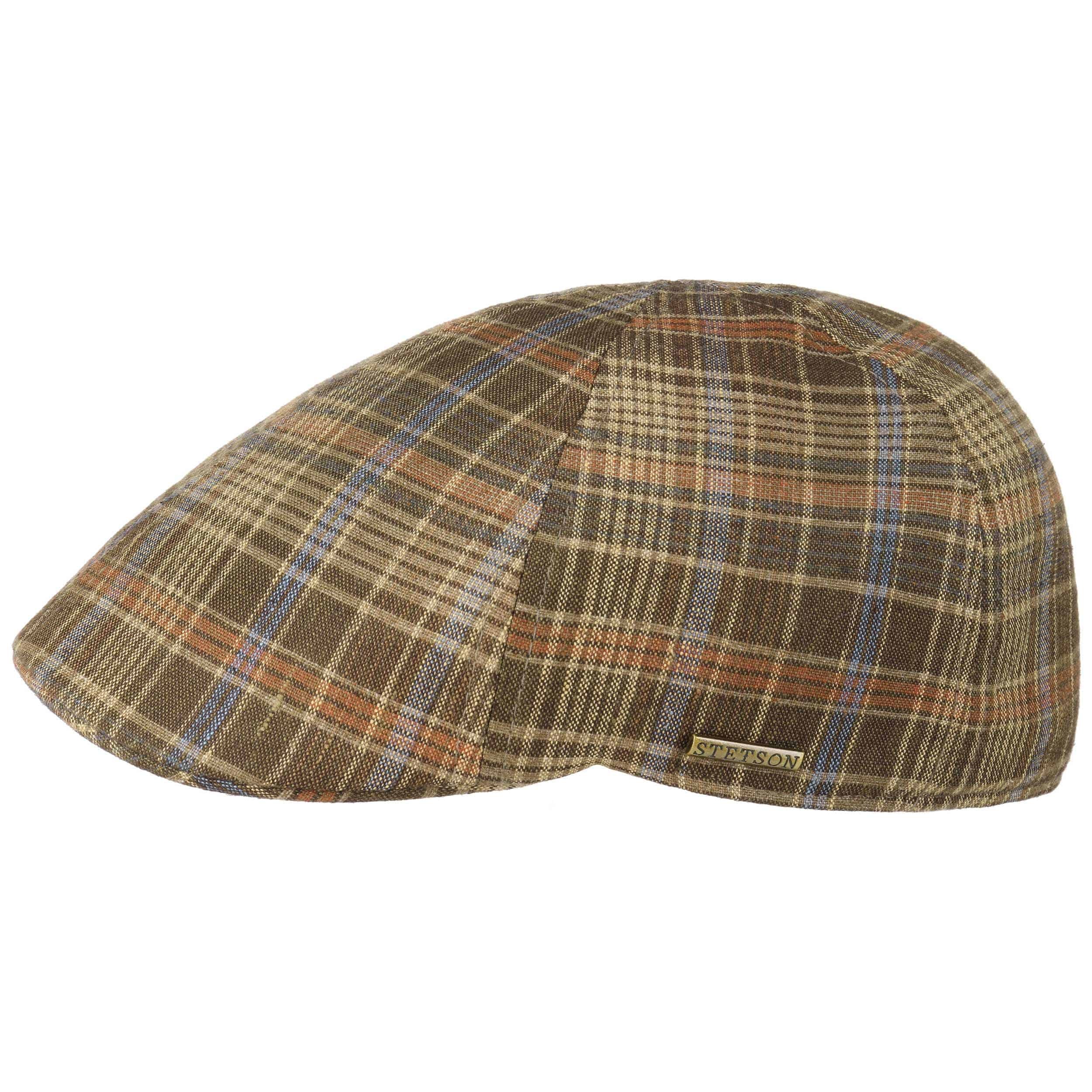 Texas Grenville Check Flat Cap by Stetson - 39,00