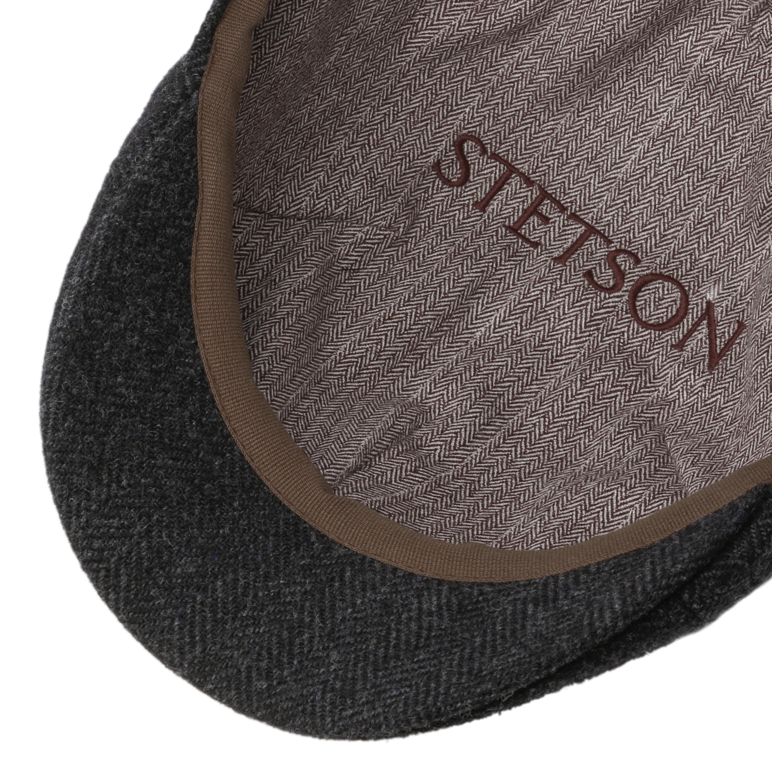 Texas Wool Herringbone Cap by Stetson - 89,00