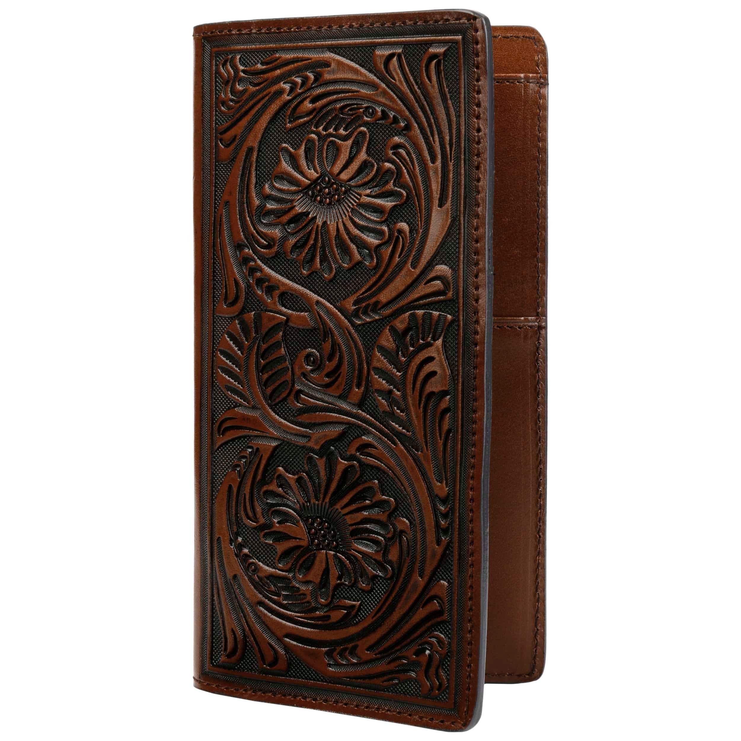 Tooled Leather Checkbook by Stetson - 110,00