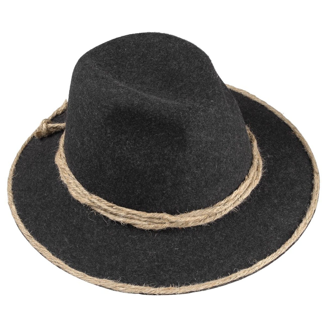 Traditional Tyrolean Hat with Cord Trim - 62,95