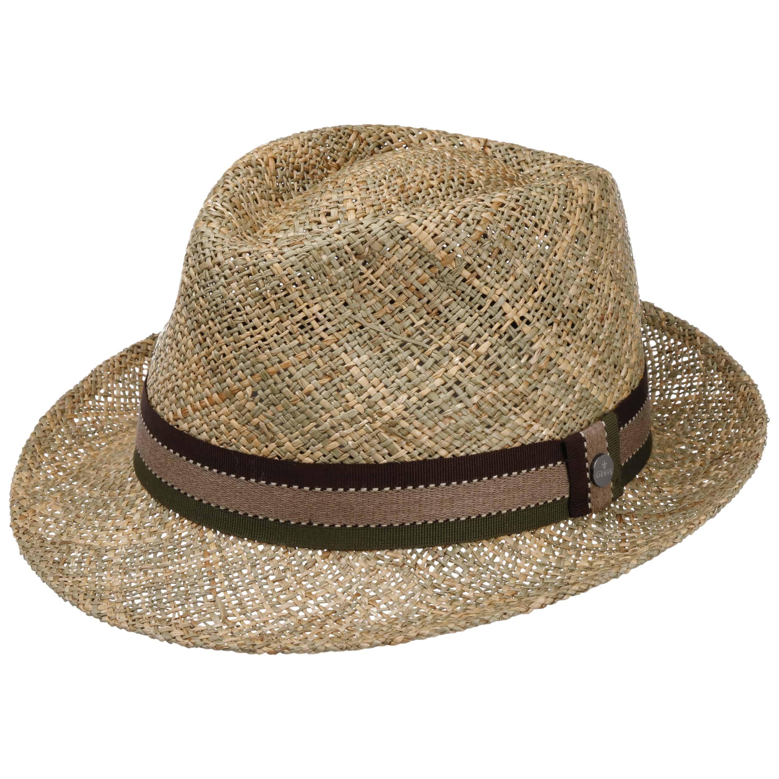 Tricolour Band Trilby Straw Hat by Lierys - 76,95