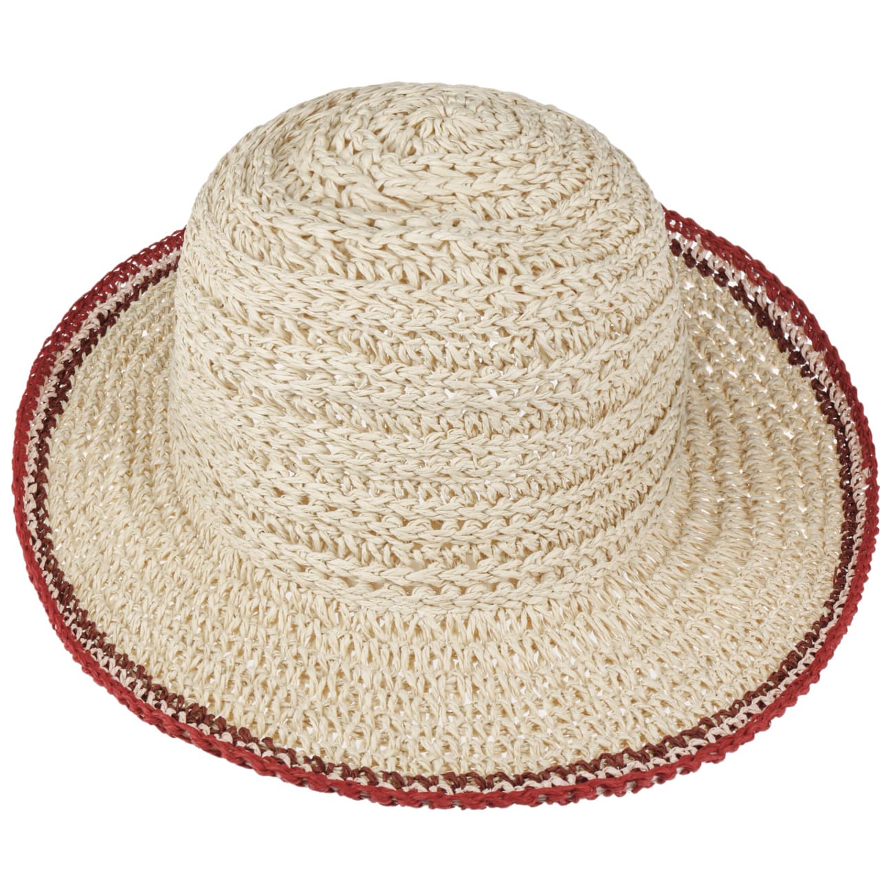 Tricolour Edge Straw Hat by Lipodo --> Shop Hats, Beanies & Caps online ...