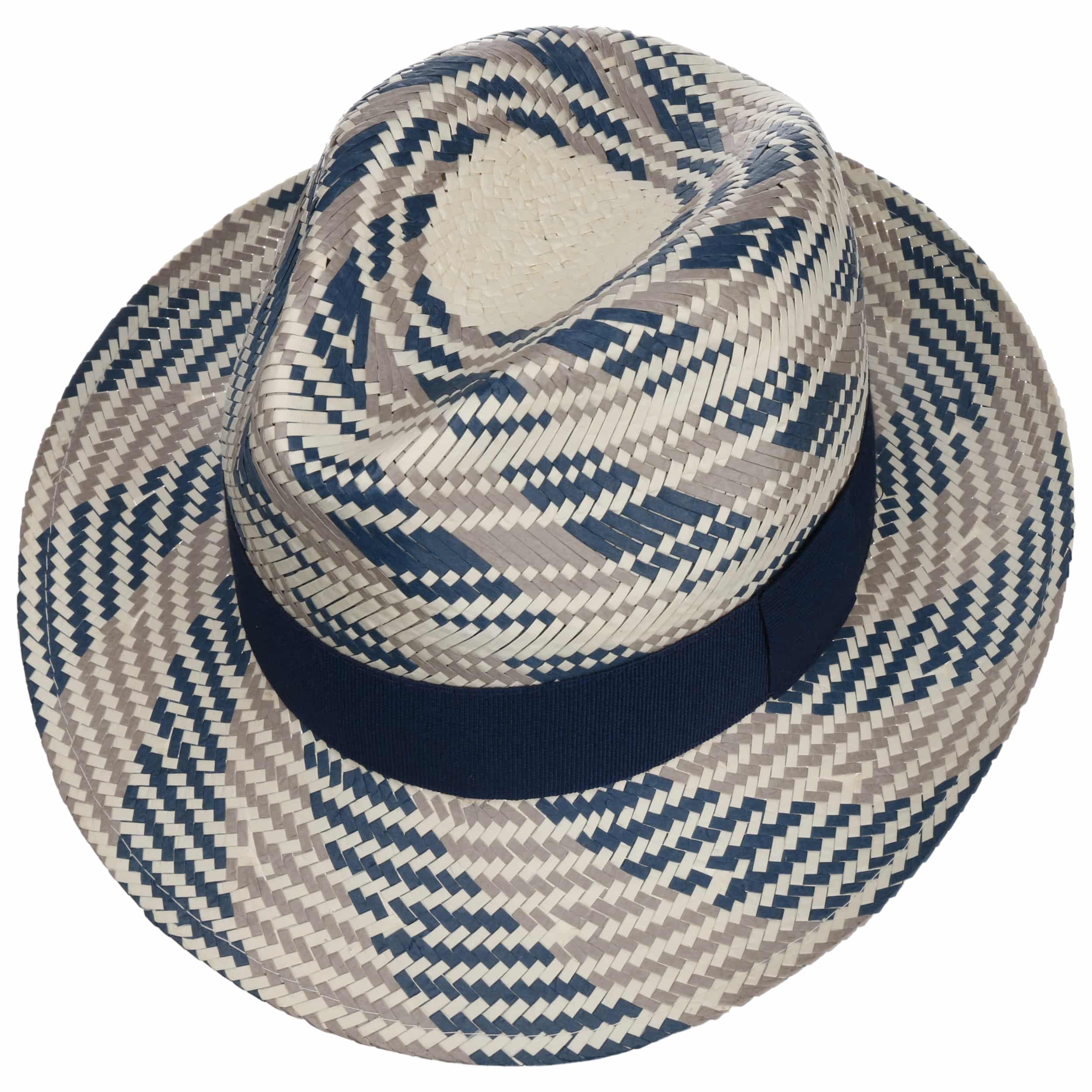Tricolour Fedora Straw Hat by Lipodo - 33,95
