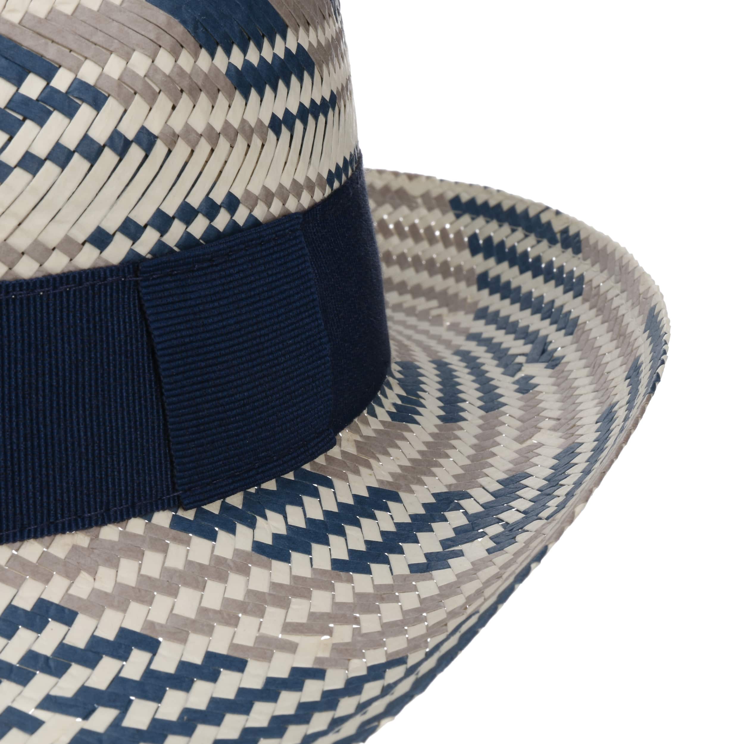 Tricolour Fedora Straw Hat by Lipodo - 33,95