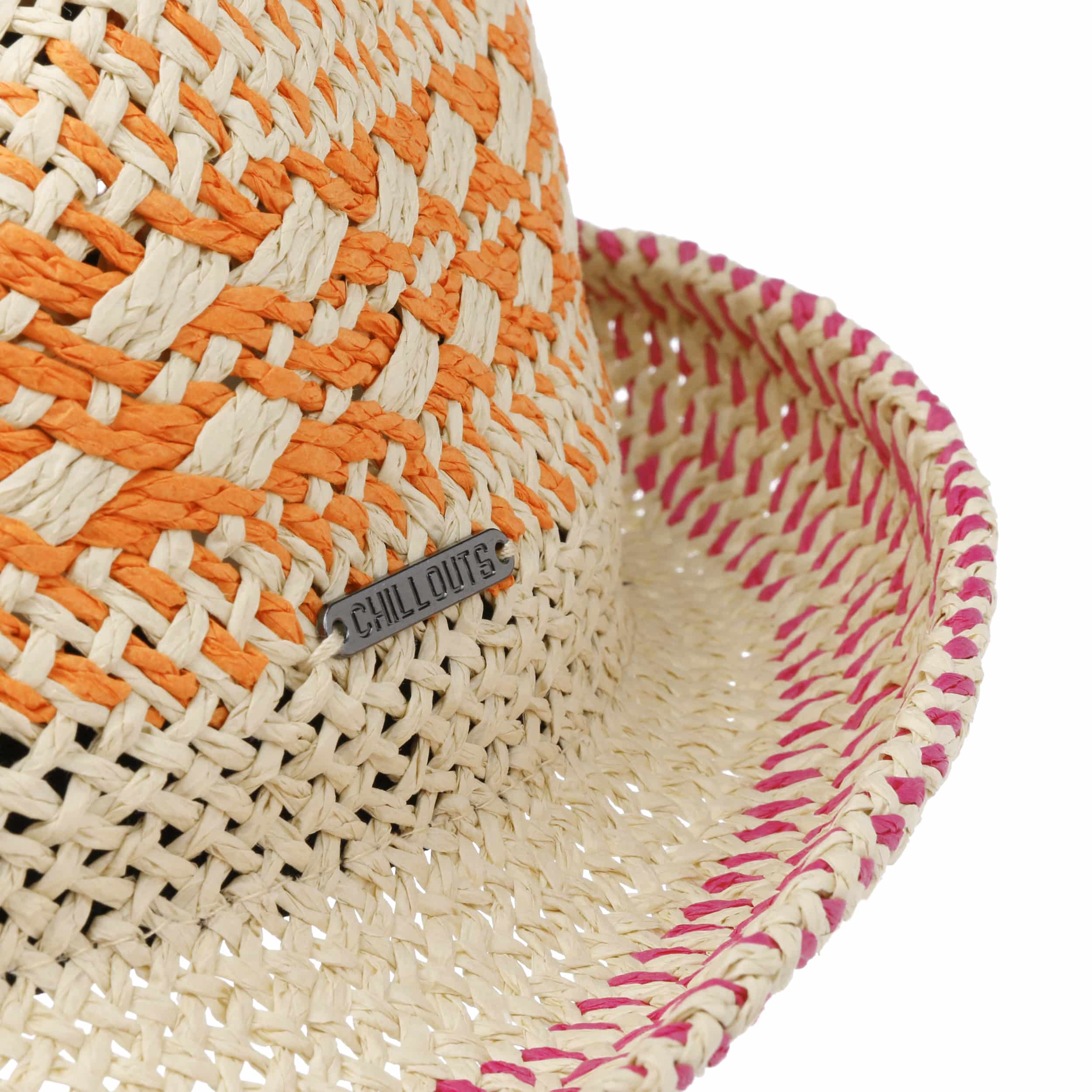 Tricolour Latina Trilby Straw Hat by Chillouts - 32,95
