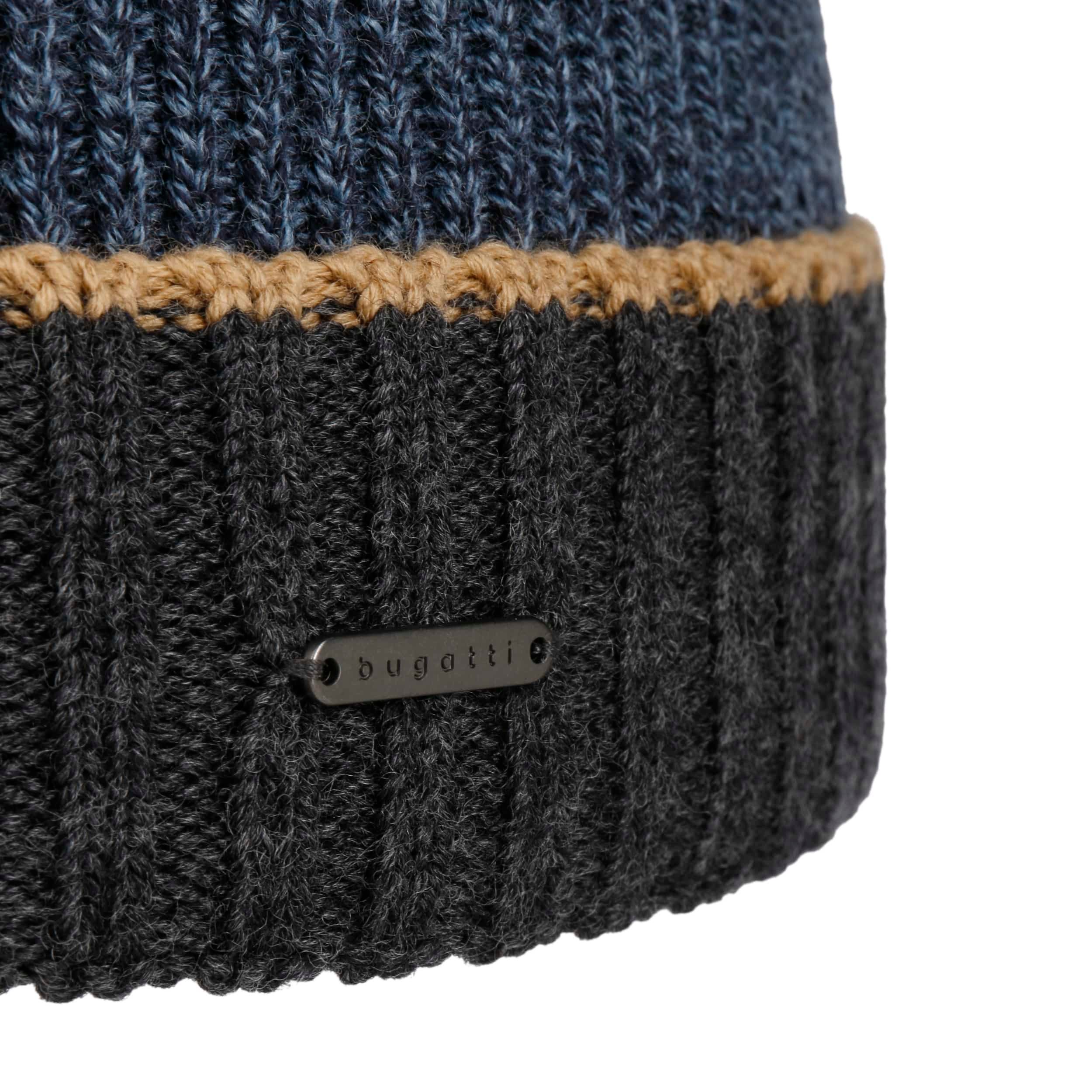 Tricolour Wool Beanie Hat by bugatti - 38,95