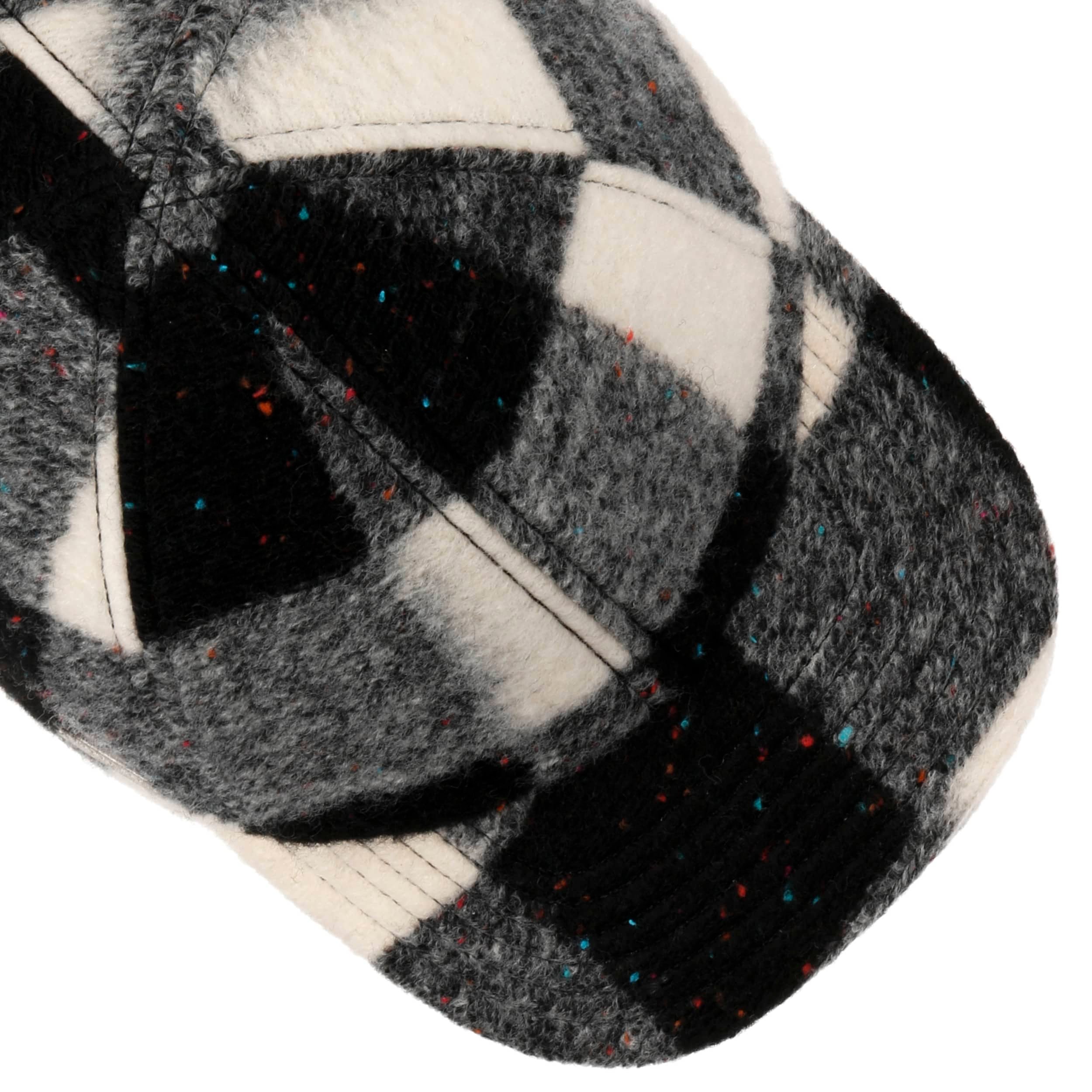 Tricolour Wool Check Cap by Seeberger - 38,95